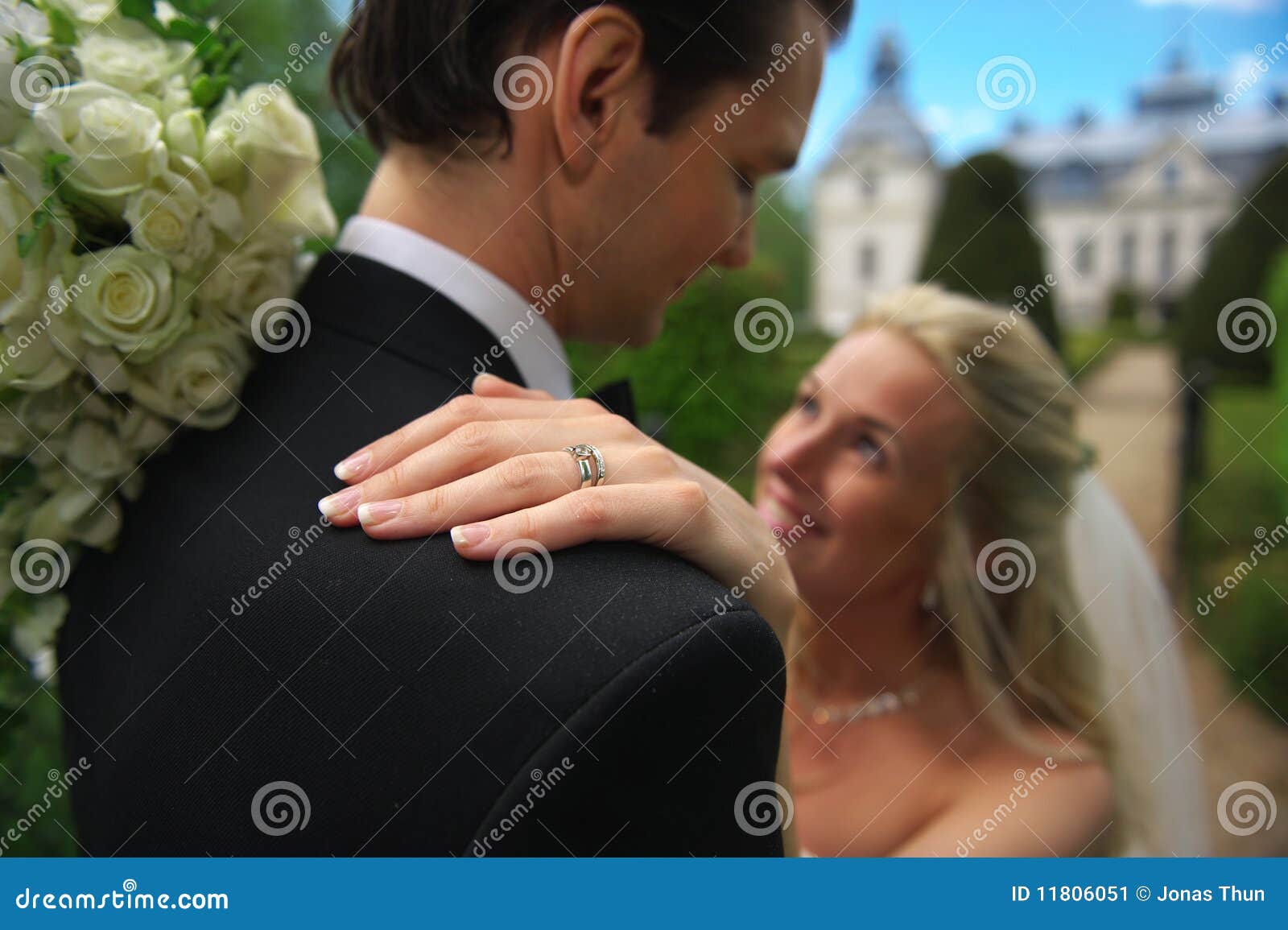 Wedding ring on shoulder stock image. Image of wedding - 11806051