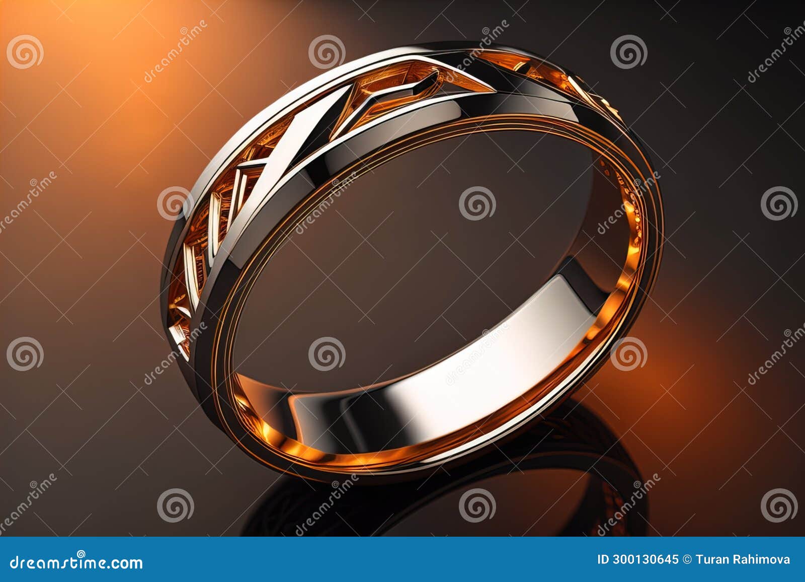 Wedding Ring on a Solid Color Background. Jewelry Stock Image - Image ...