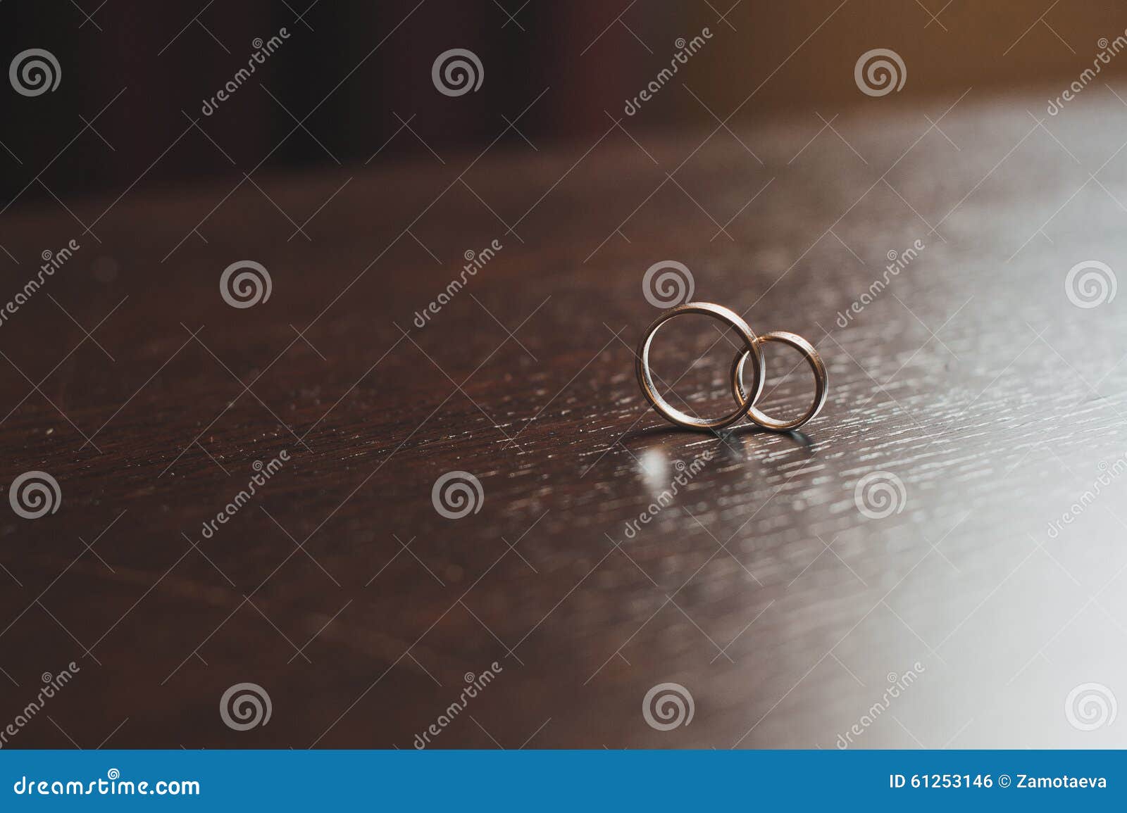 Wedding Ring on the Table 3842. Stock Photo - Image of reflection ...