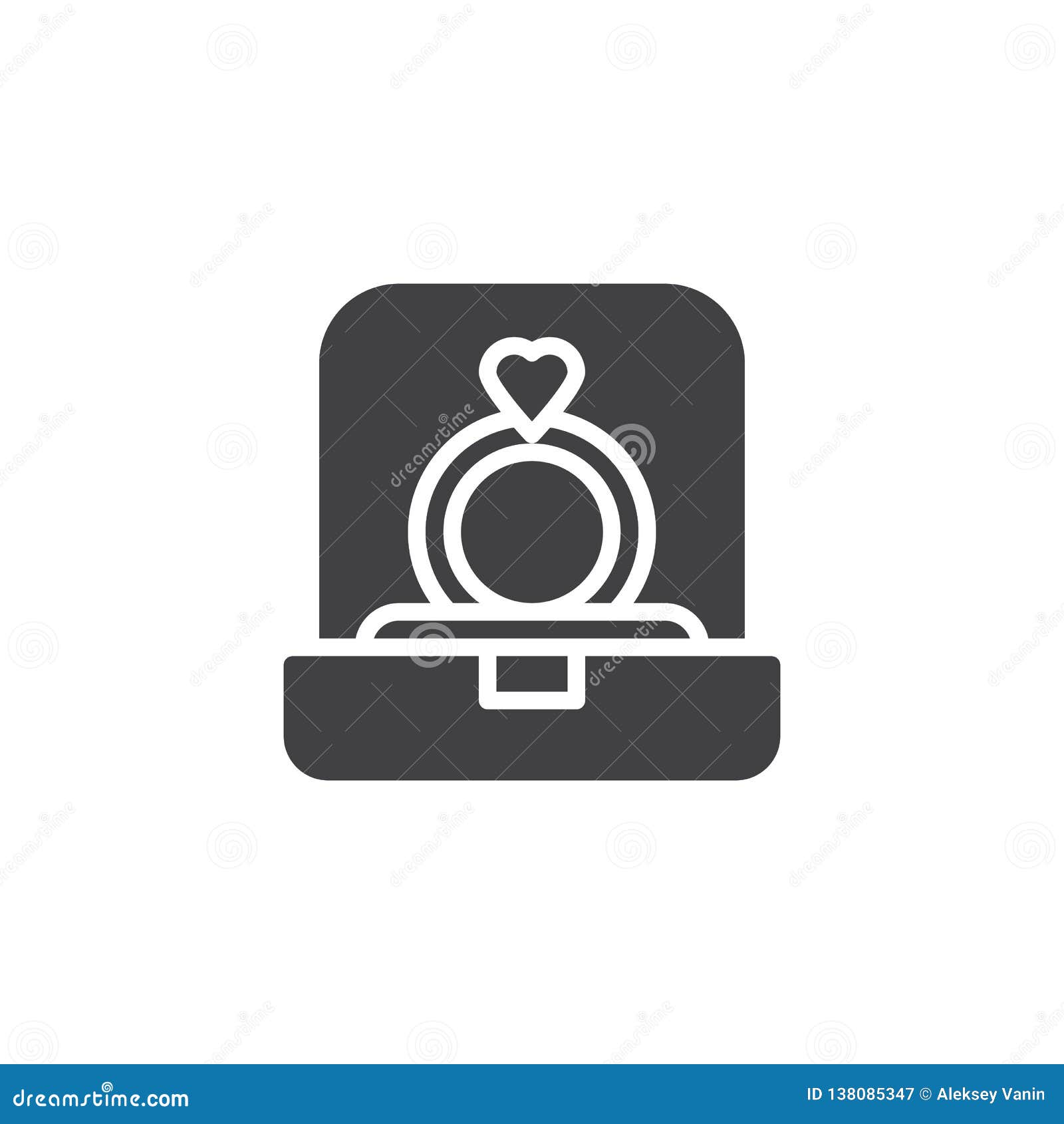 Wedding ring vector icon stock vector. Illustration of proposal - 138085347