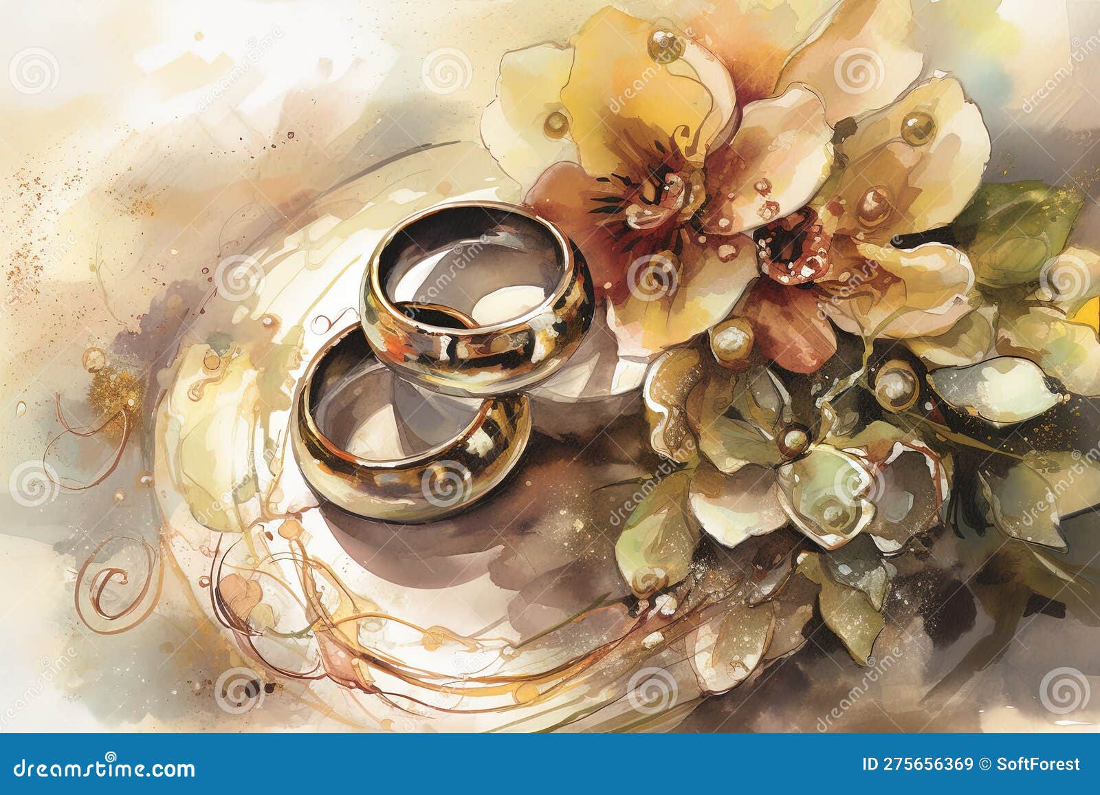 Wedding Rings Border