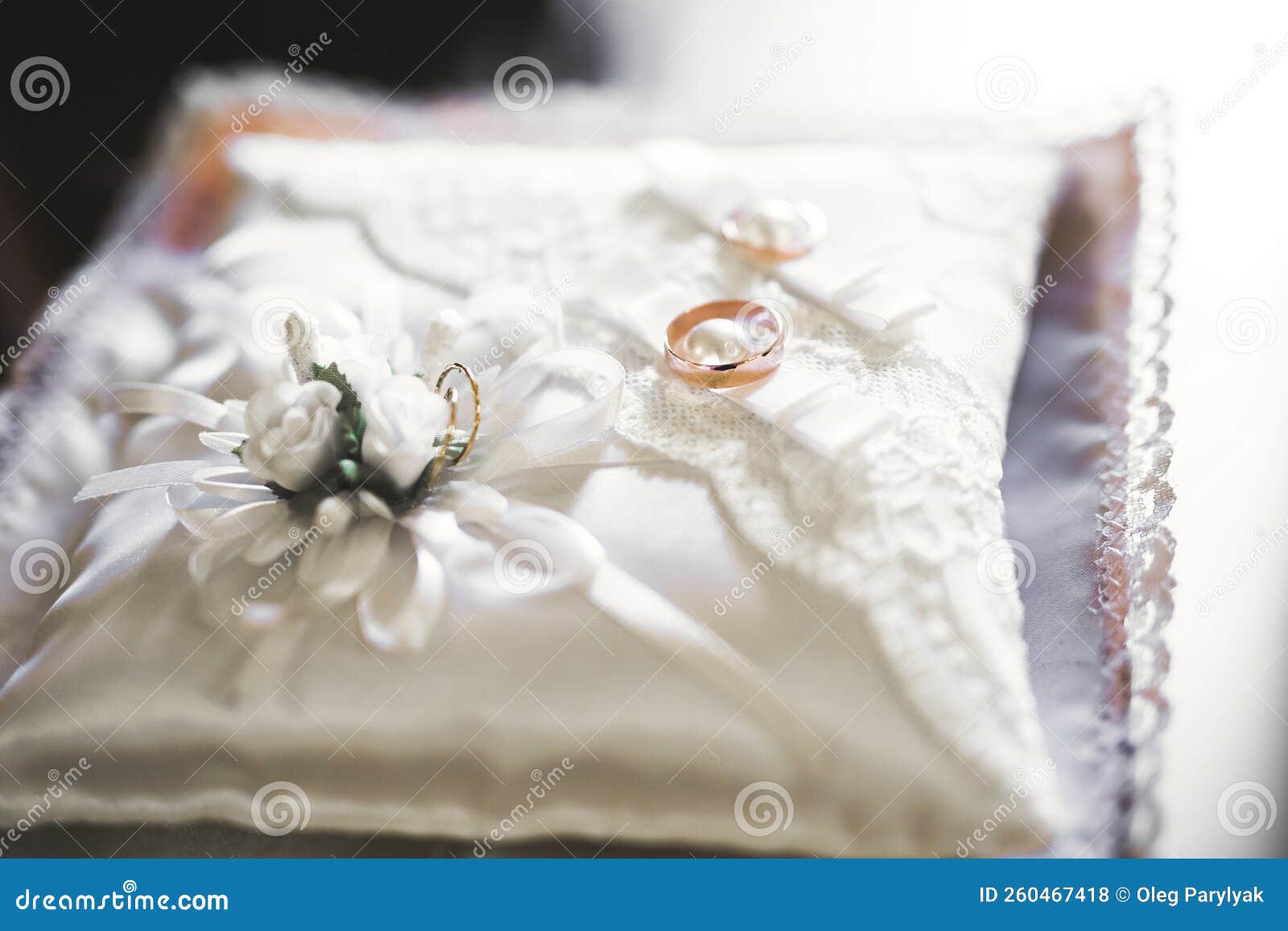 Wedding Rings on Ceremony at Church. Macro. Stock Photo - Image of ...