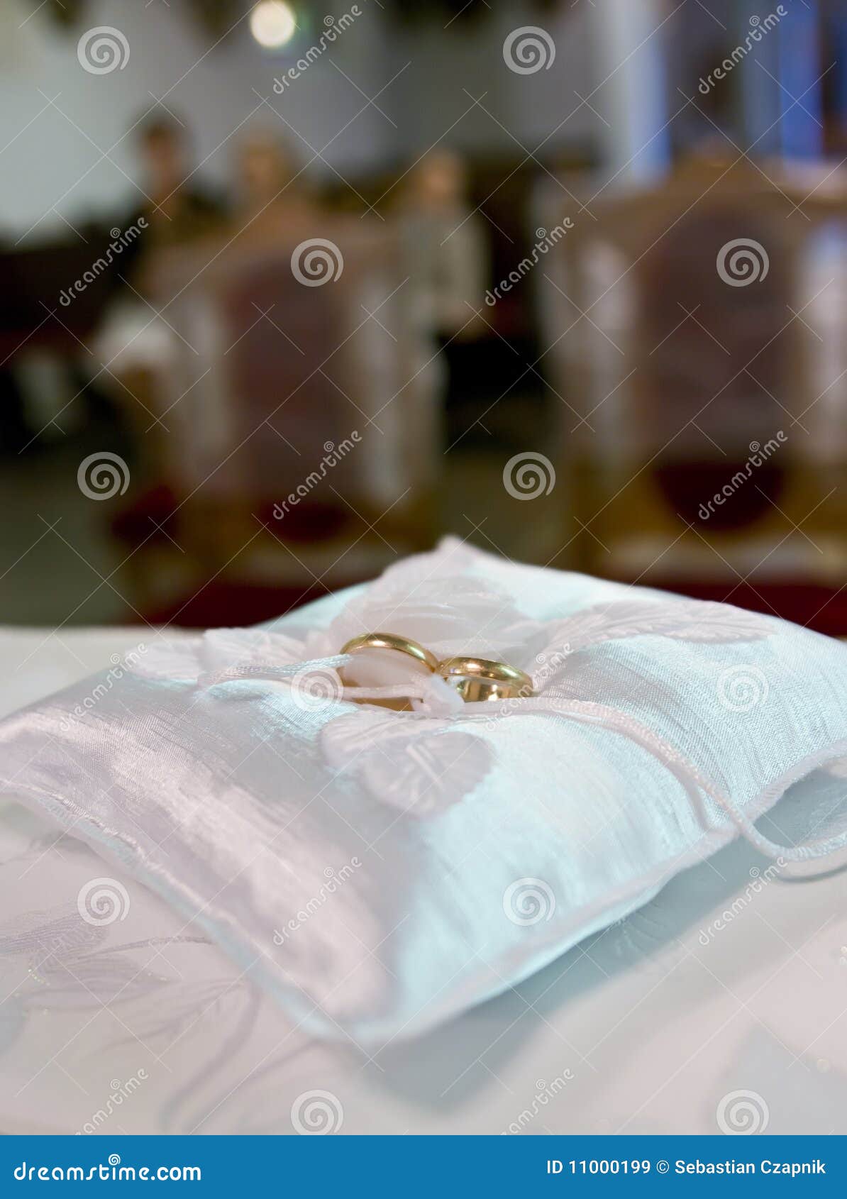 Wedding rings in church stock image. Image of elegant - 11000199
