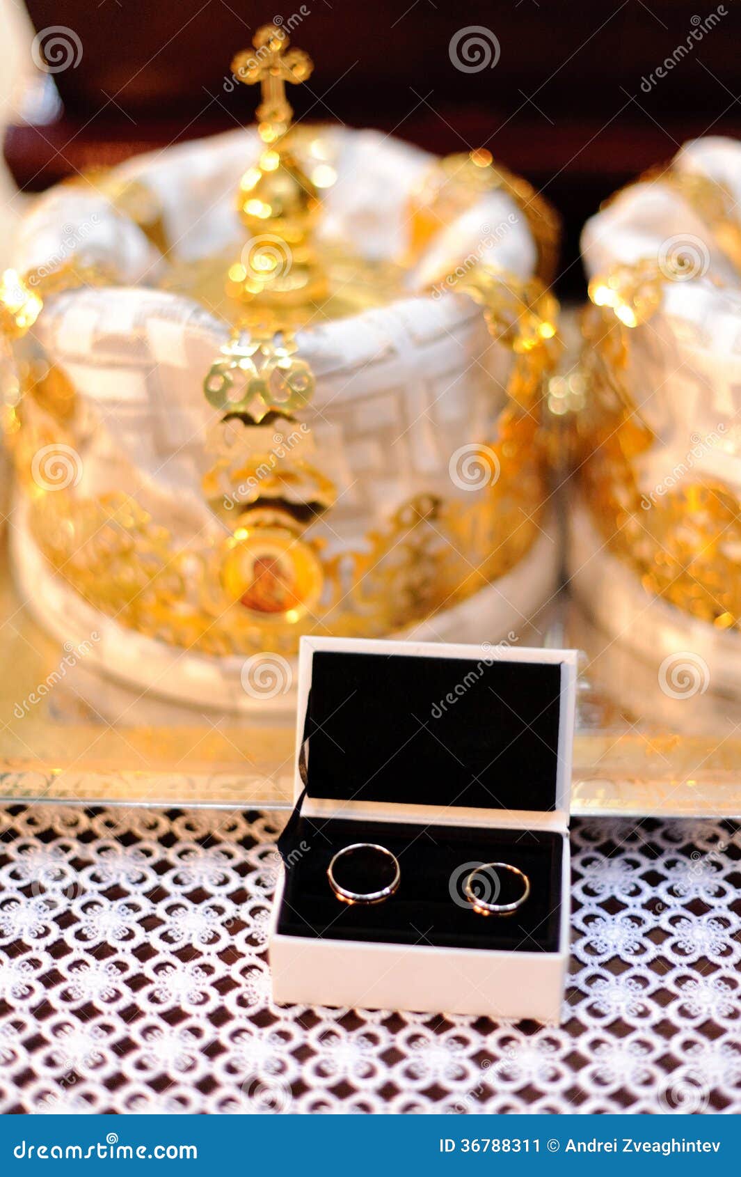 Wedding Rings at Church stock image. Image of engagement - 36788311