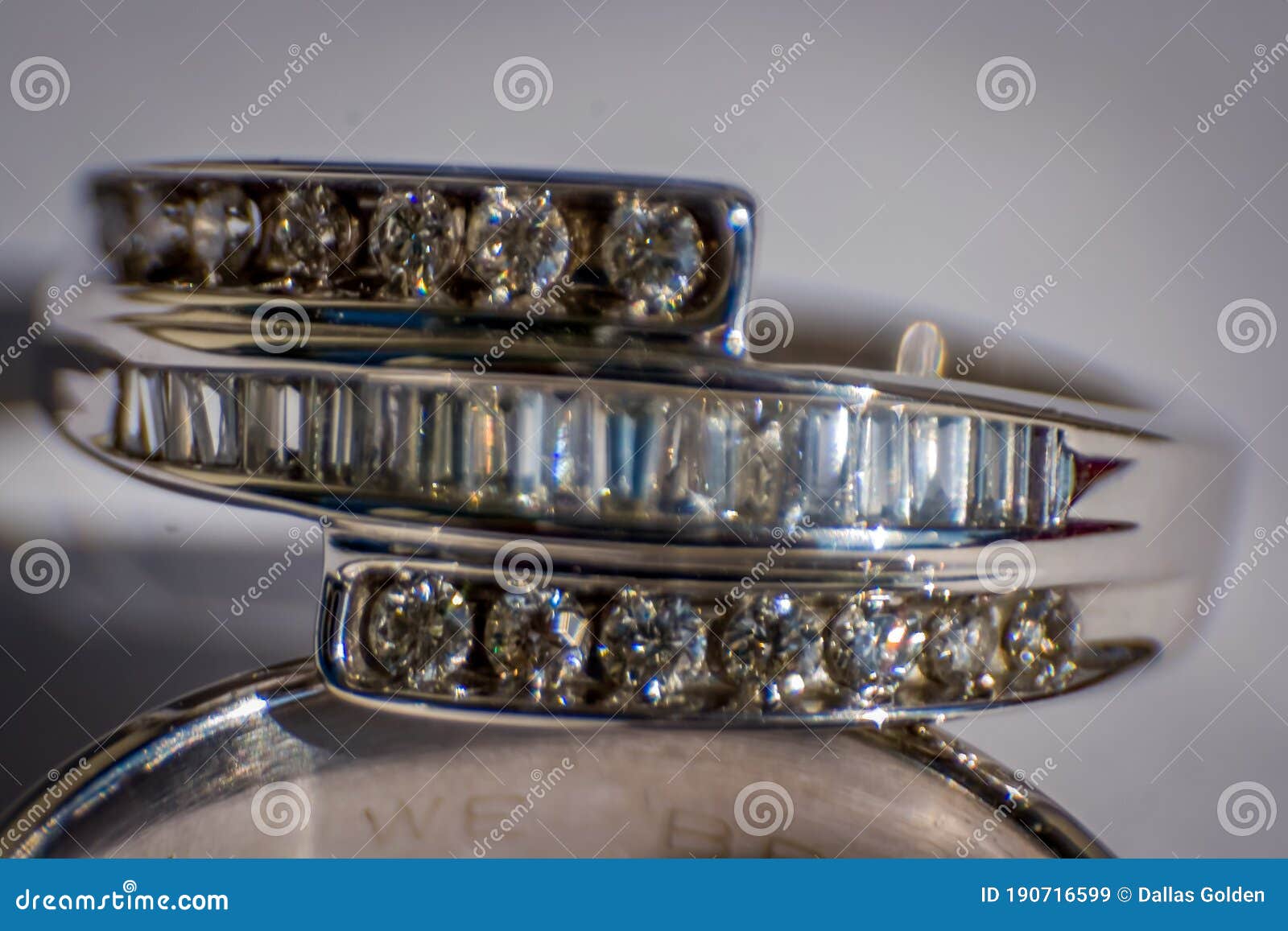 Extreme Close-up of Women`s Wedding Ring Stock Image - Image of ...