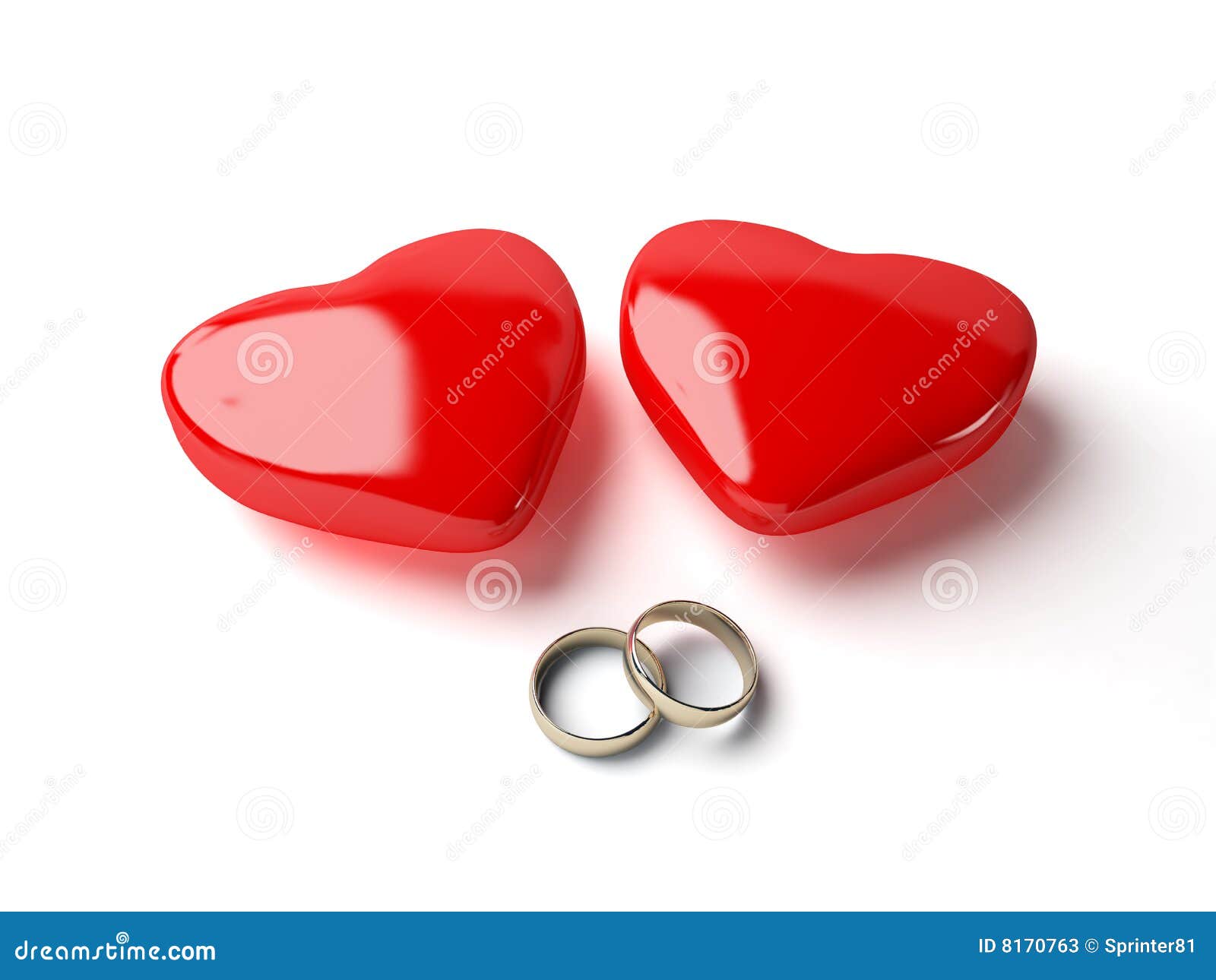 Two Rings With Heart Royalty-Free Stock Photography | CartoonDealer.com ...