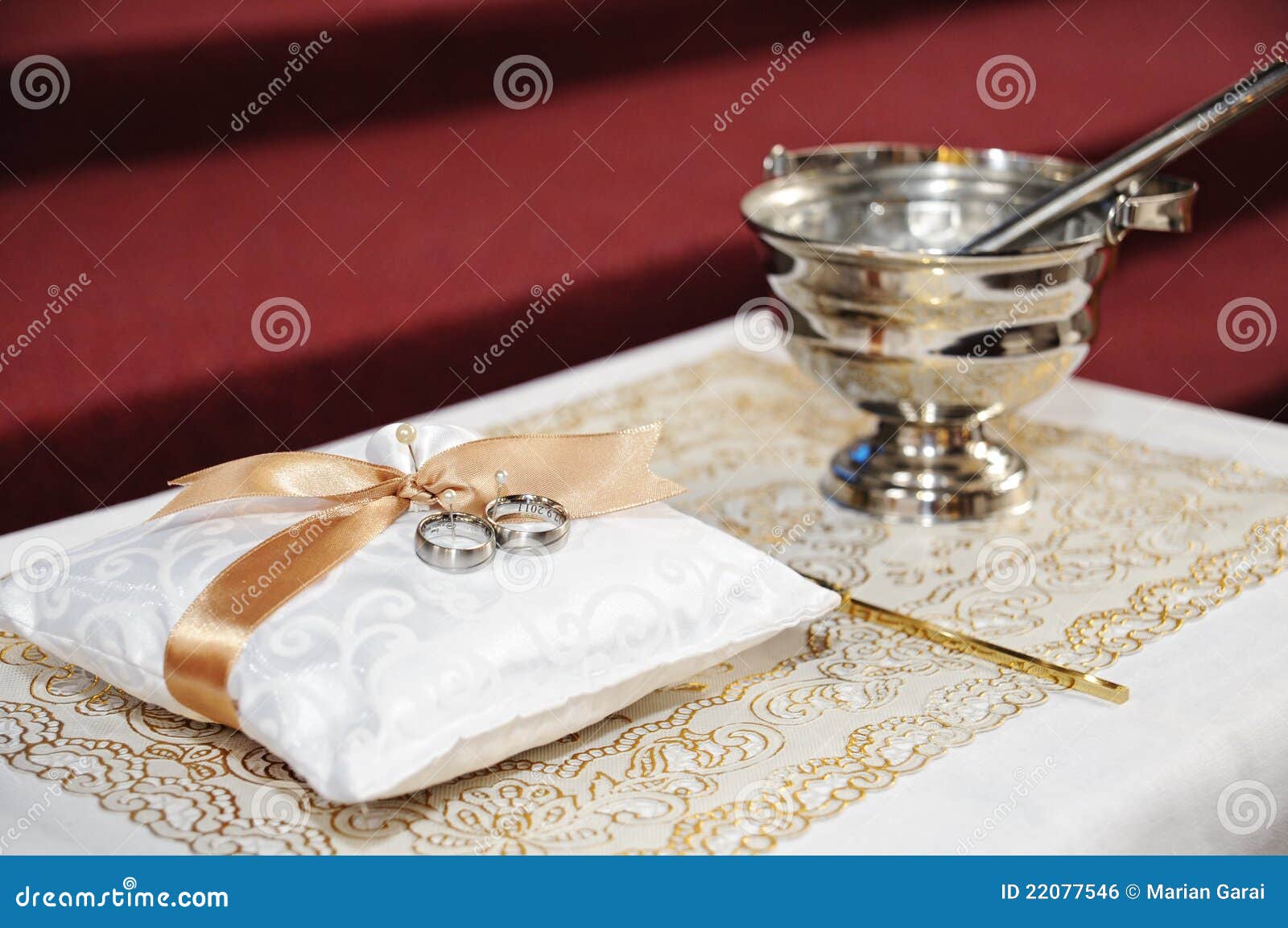 Wedding Rings with Holy Water Stock Photo - Image of ready, religion ...