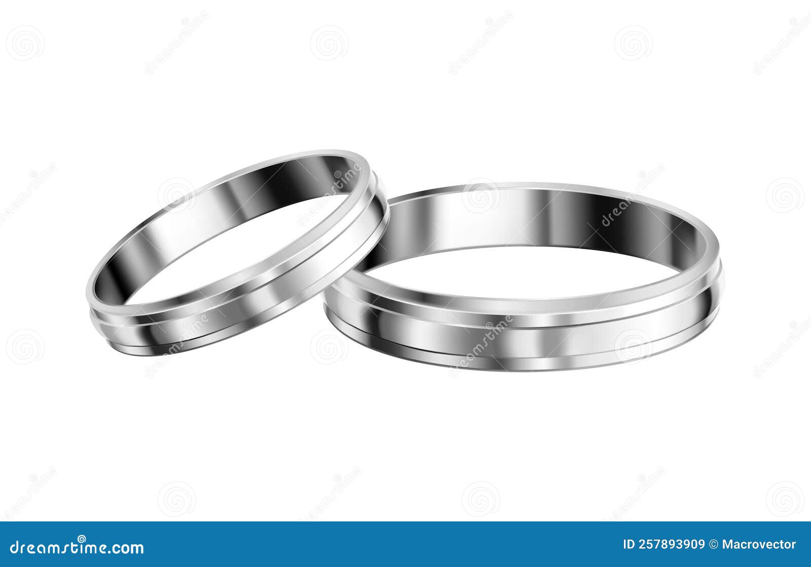 Wedding Rings Illustration stock vector. Illustration of band - 257893909