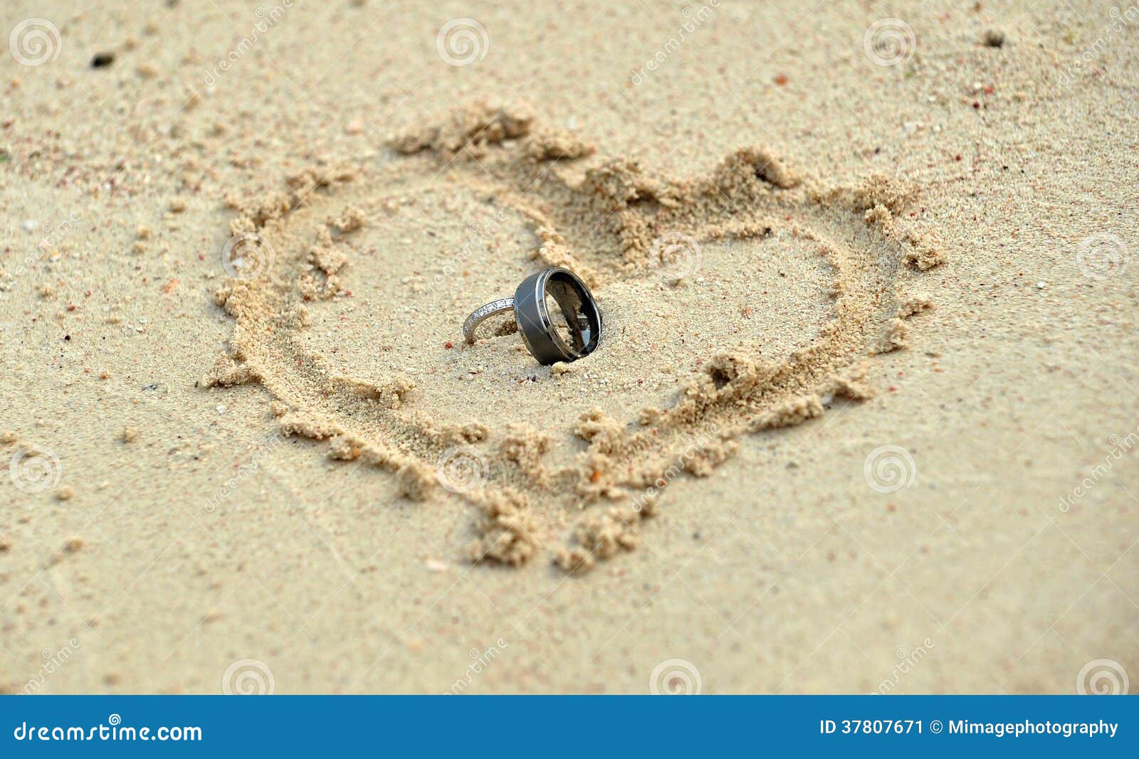 Sand Heart Using For Wallpaper Stock Photography | CartoonDealer.com ...