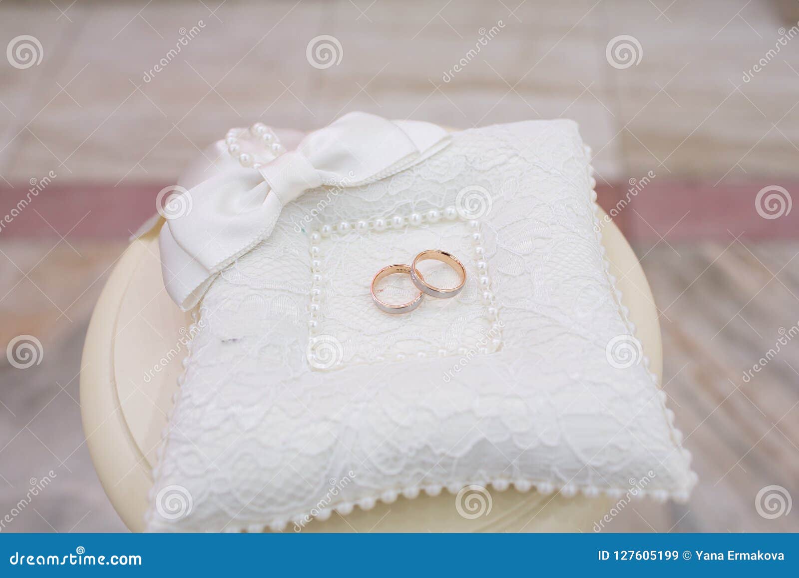Wedding Rings on the Stand for Rings Stock Image - Image of ...