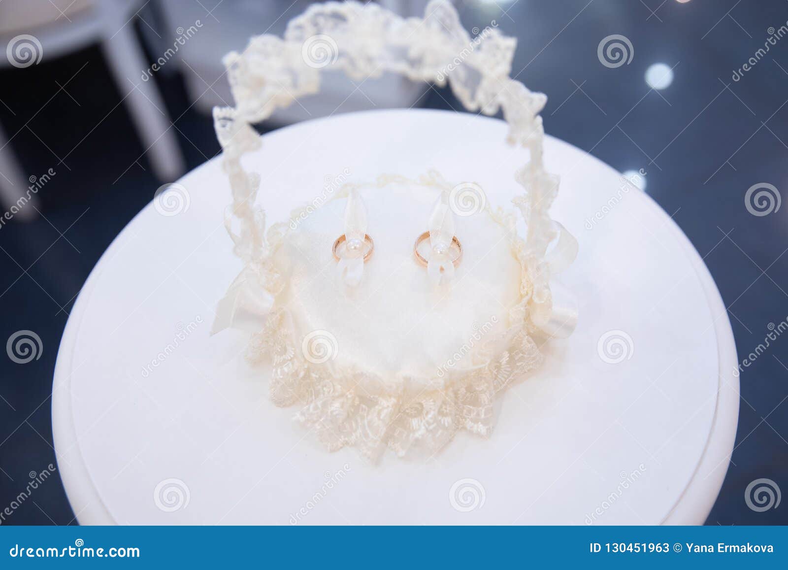 Wedding Rings on the Stand for Rings Stock Image - Image of design ...