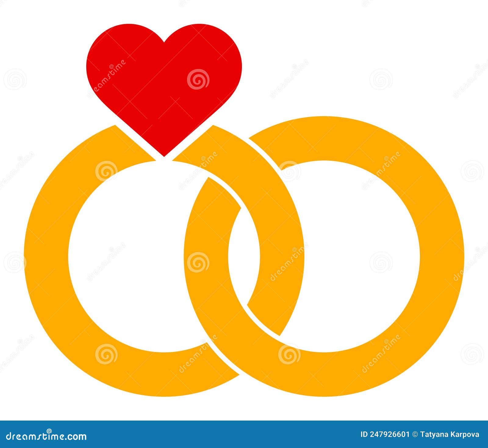 Wedding Rings Vector Icon Flat Illustration Stock Vector - Illustration ...