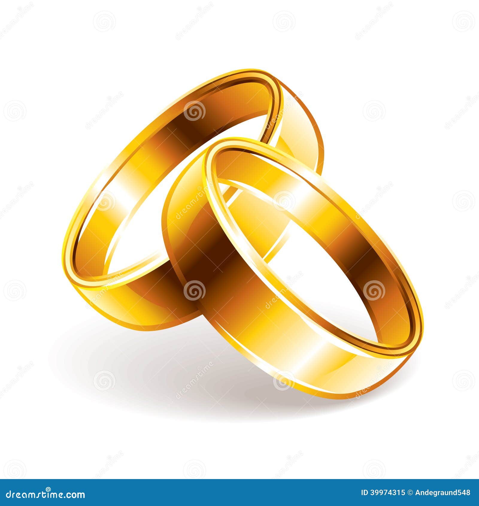Wedding Rings Vector Illustration Stock Vector - Illustration of ...