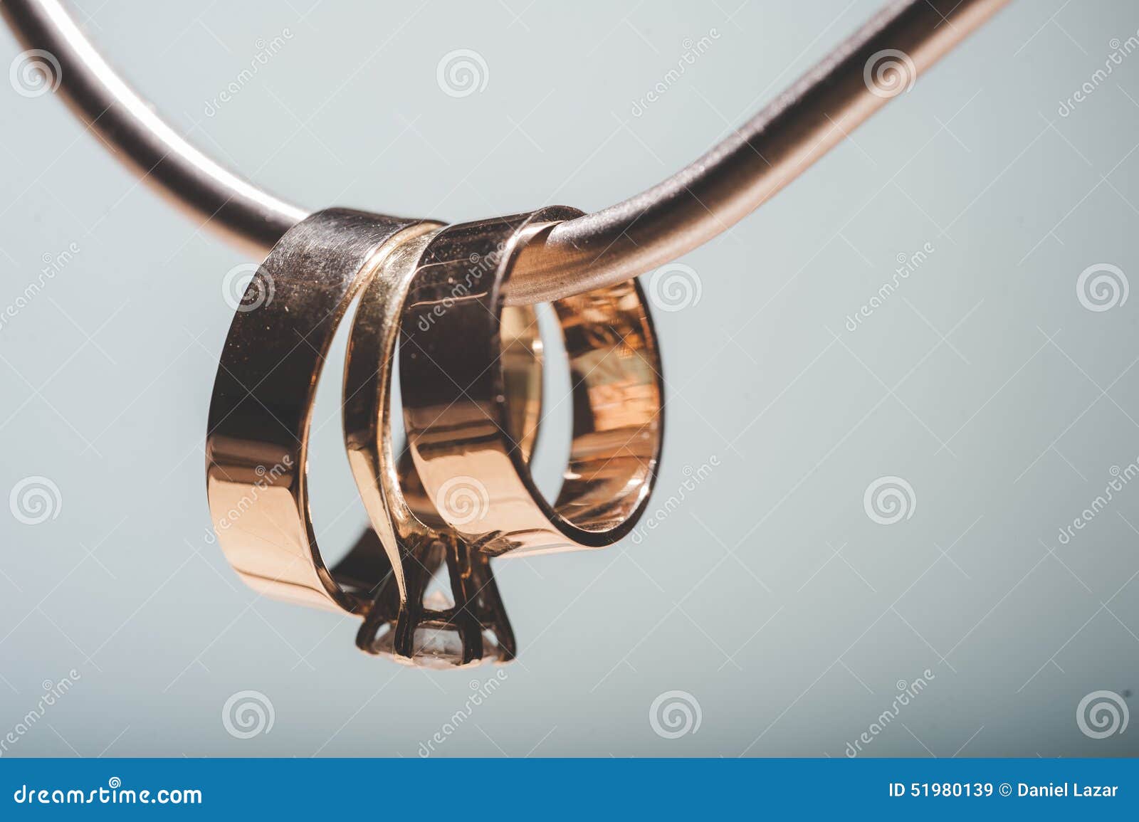 Wedding rings stock image. Image of hook, rope, closeup - 51980139