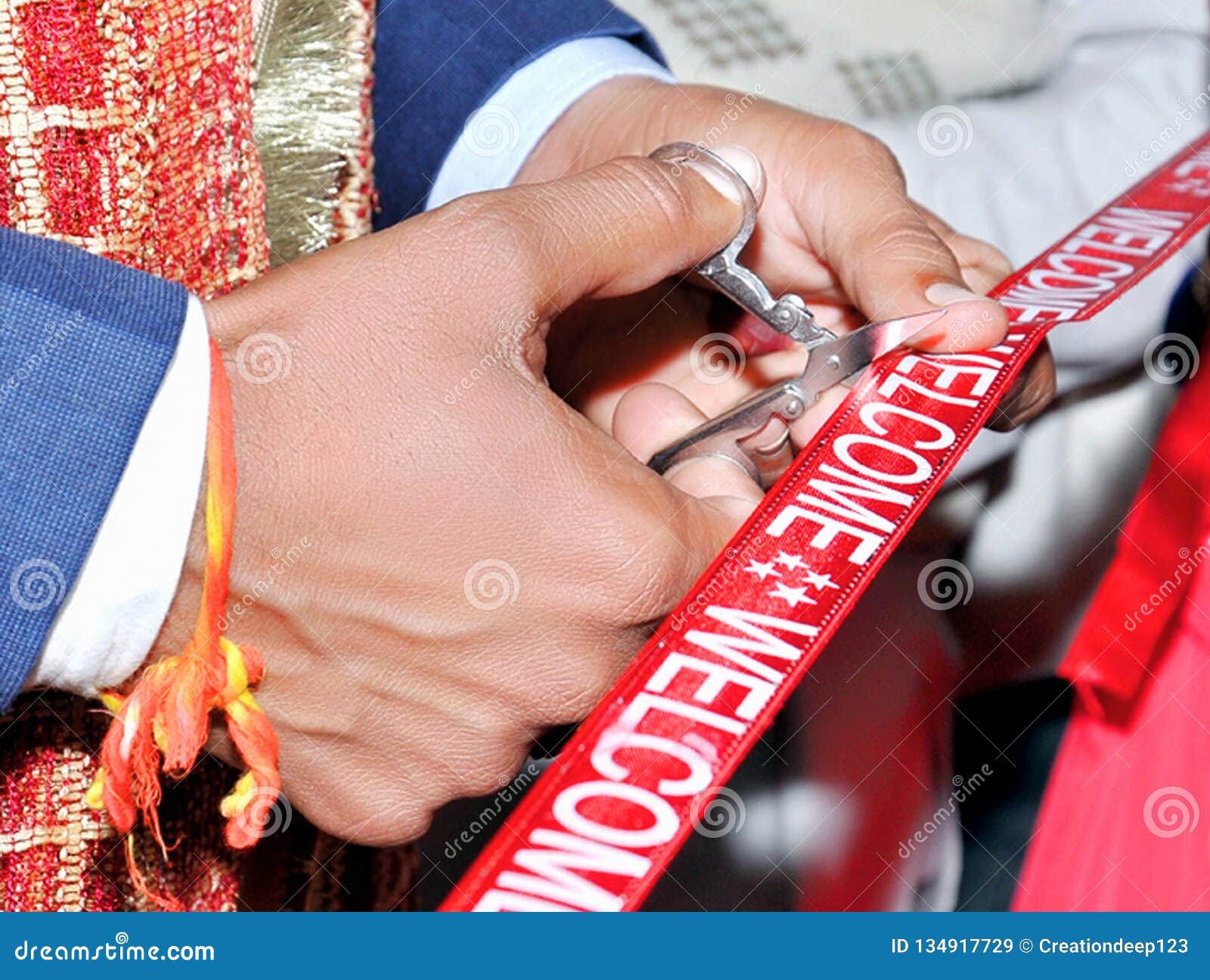 Indian Wedding Ritual Welcome Ceremony Stock Image - Image of wedding ...