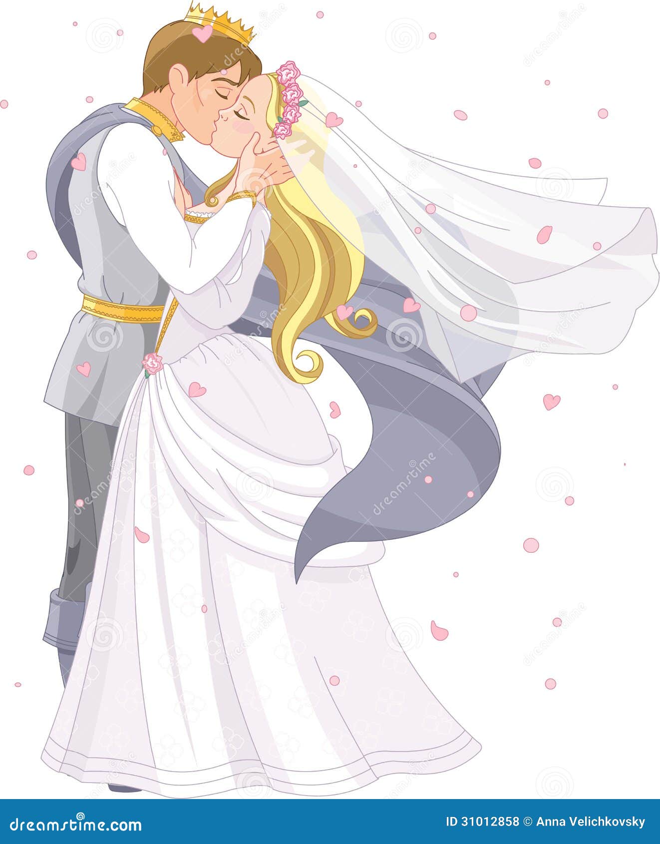 Royal Couple Flat Vector Illustration. Medieval King And Queen Cartoon ...