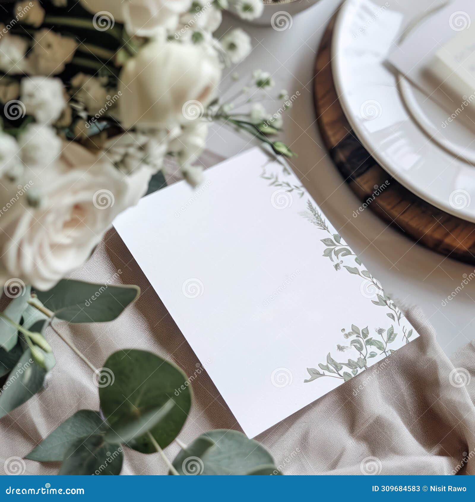 Wedding RSVP Card with Response Options Stock Image - Image of classic ...