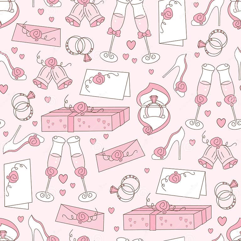 Wedding seamless pattern stock vector. Illustration of groom - 27957124