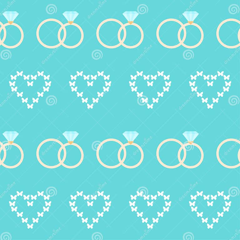 Wedding Seamless Romantic Background Stock Vector - Illustration of ...