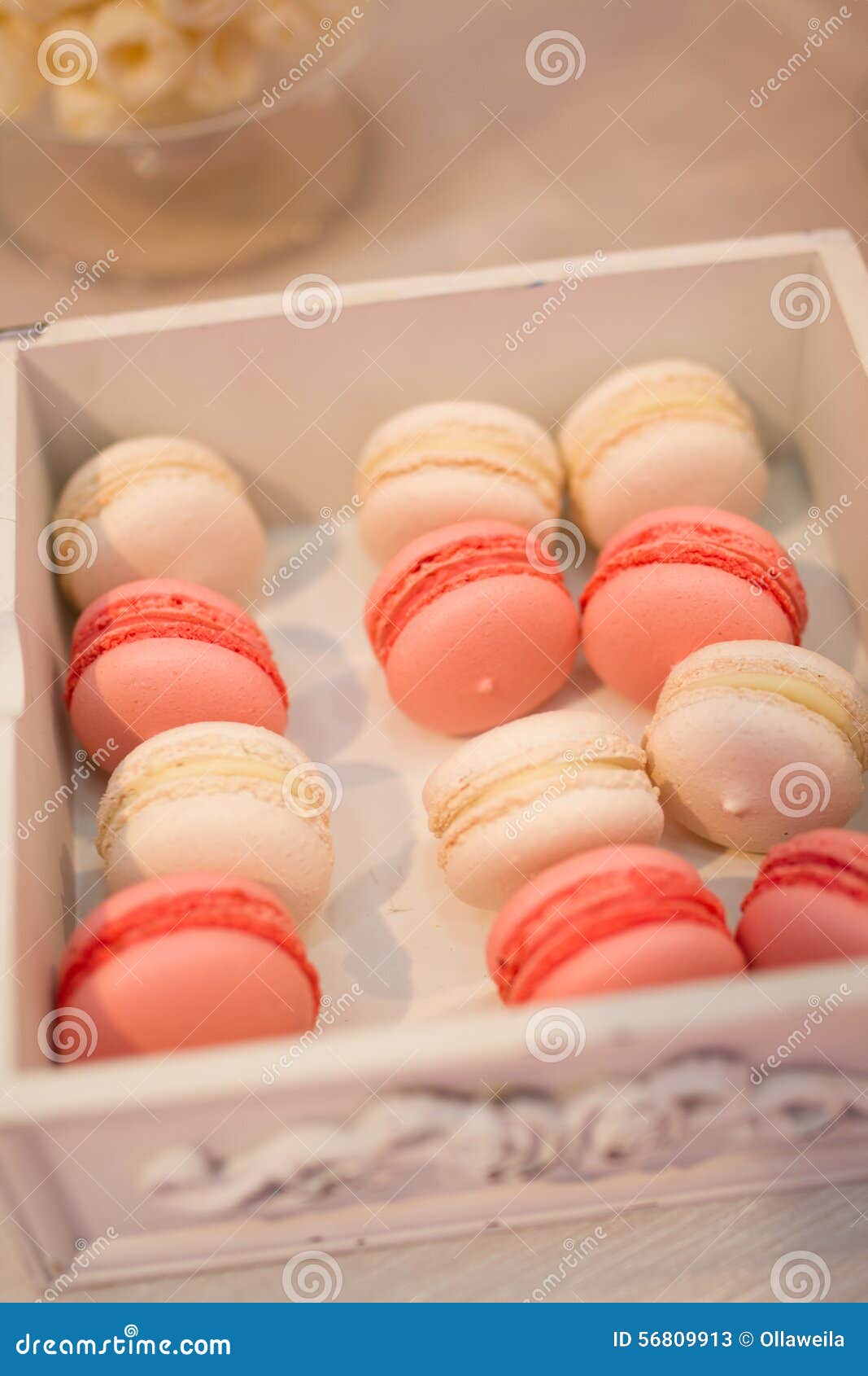 Wedding Set of Biscuits in Pink Stock Image - Image of cream, plate ...
