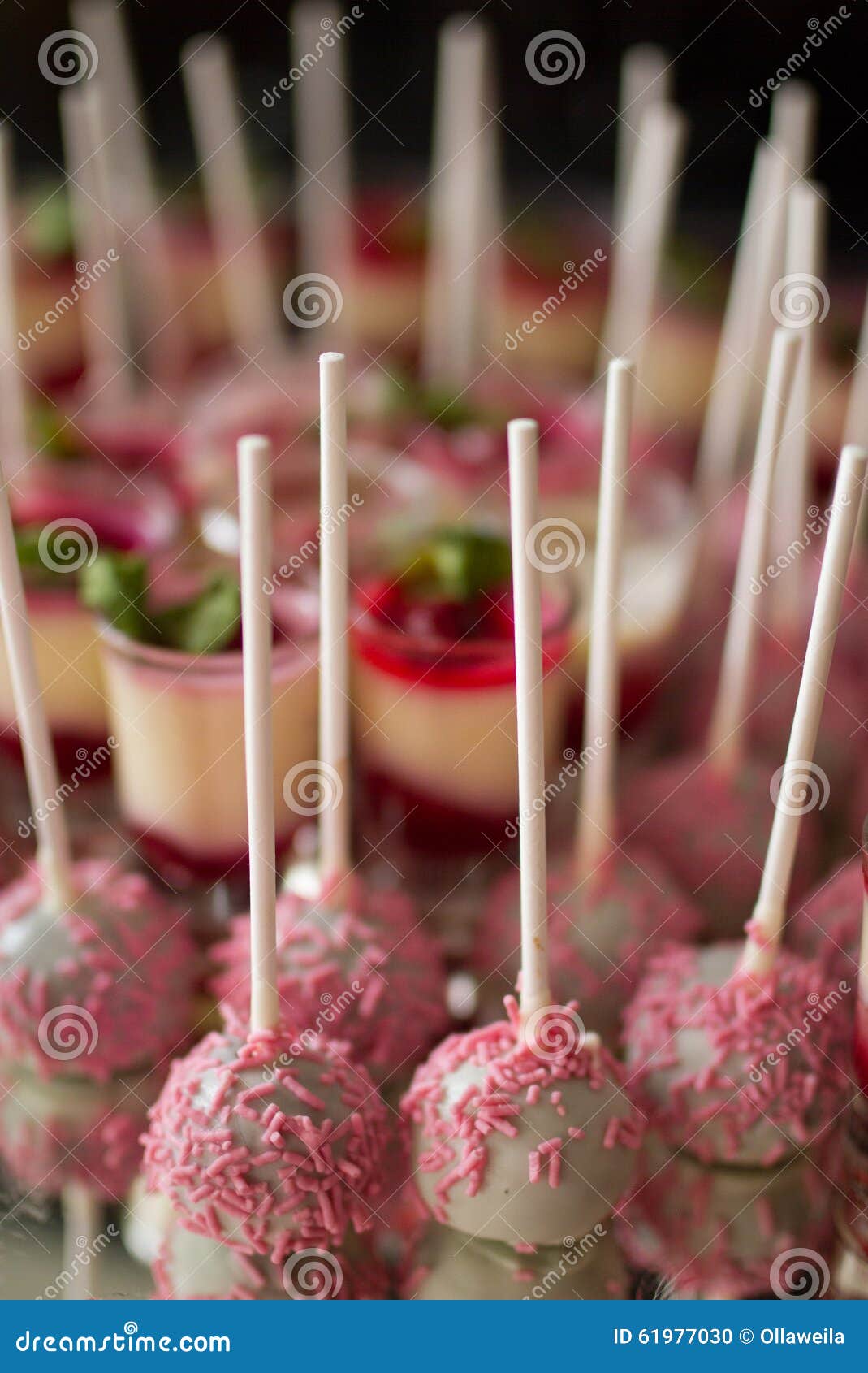 Wedding Set of Biscuits in Pink and White Stock Photo - Image of ...