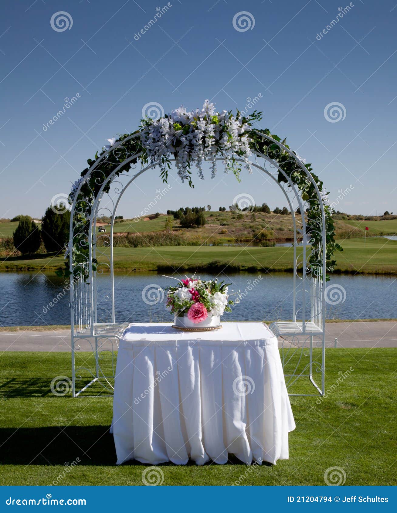 Wedding Setup stock photo. Image of chairs, table, vines - 21204794
