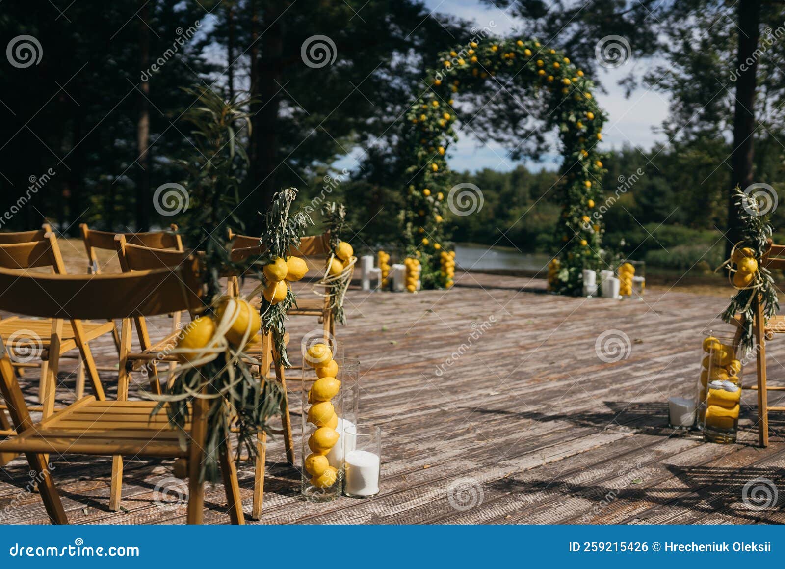 Wedding Setup. Preparation for the Wedding Ceremony Stock Photo - Image ...