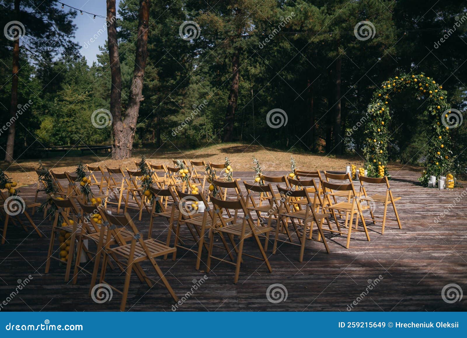 Wedding Setup. Preparation for the Wedding Ceremony Stock Image - Image ...