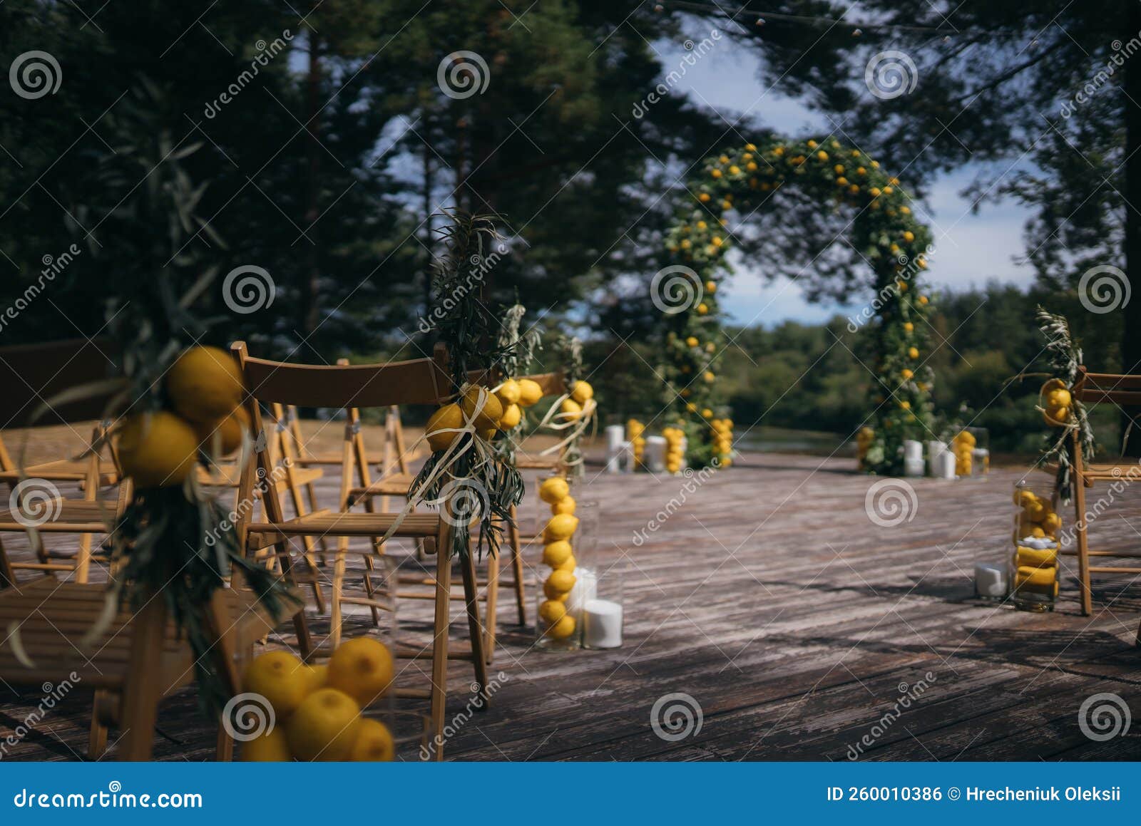 Wedding Setup. Preparation for the Wedding Ceremony Stock Photo - Image ...