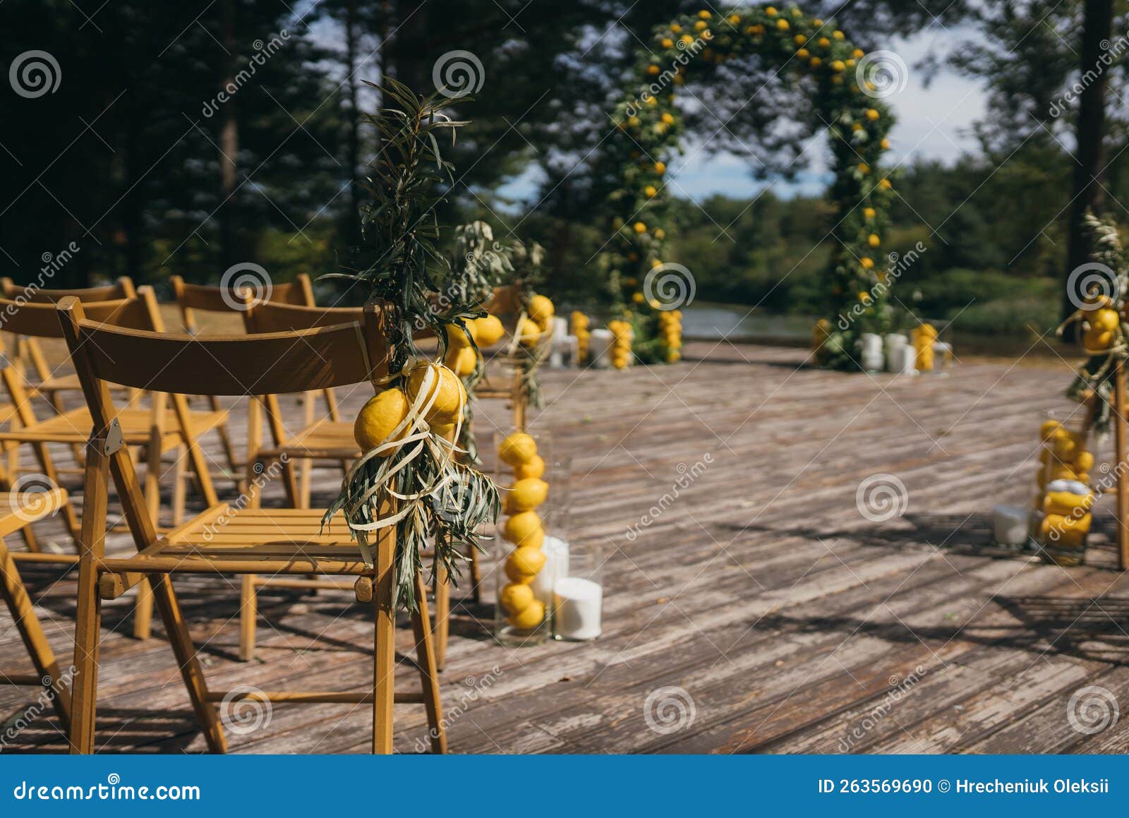 Wedding Setup. Preparation for the Wedding Ceremony Stock Photo - Image ...