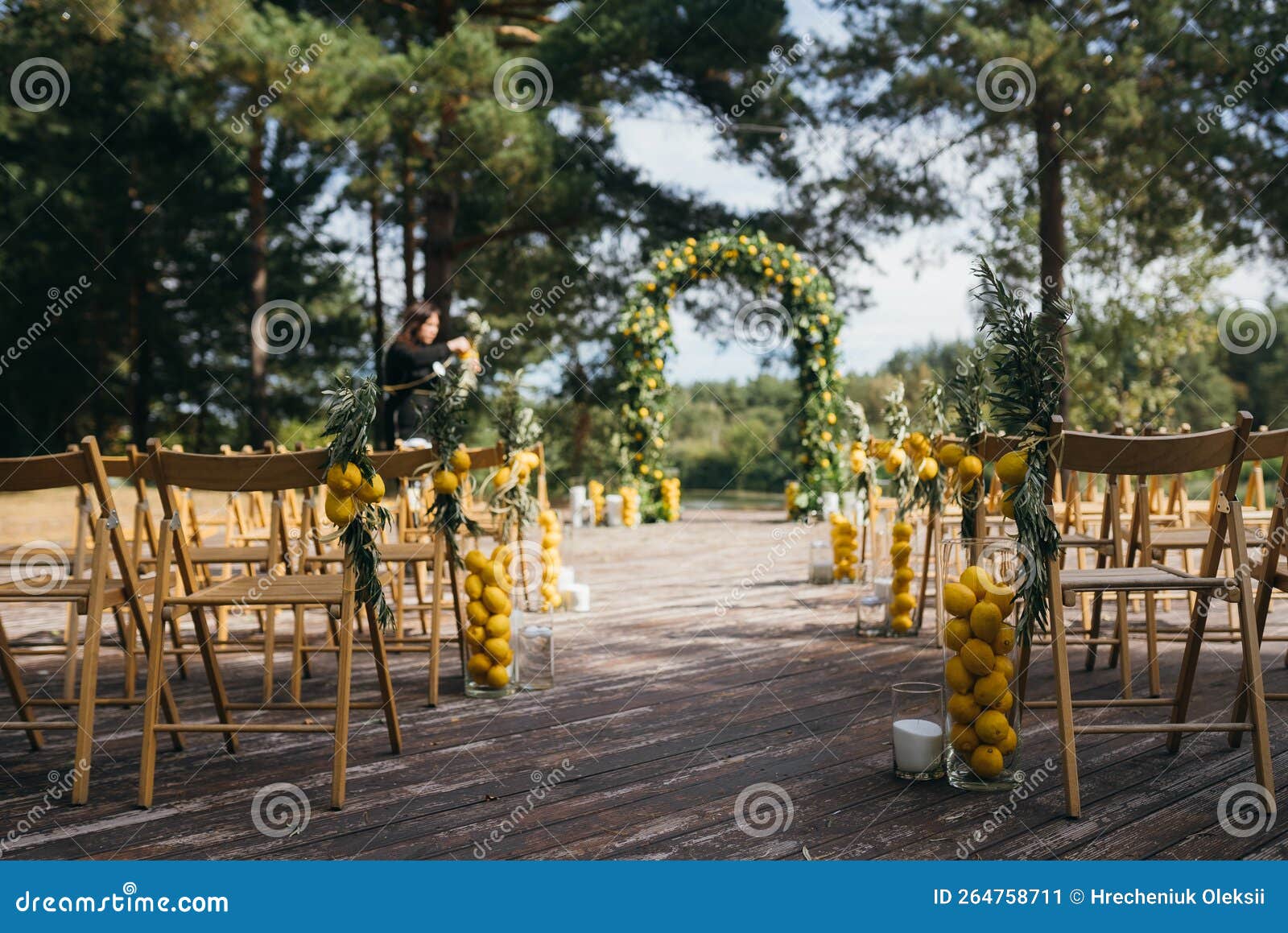 Wedding Setup. Preparation for the Wedding Ceremony Stock Image - Image ...