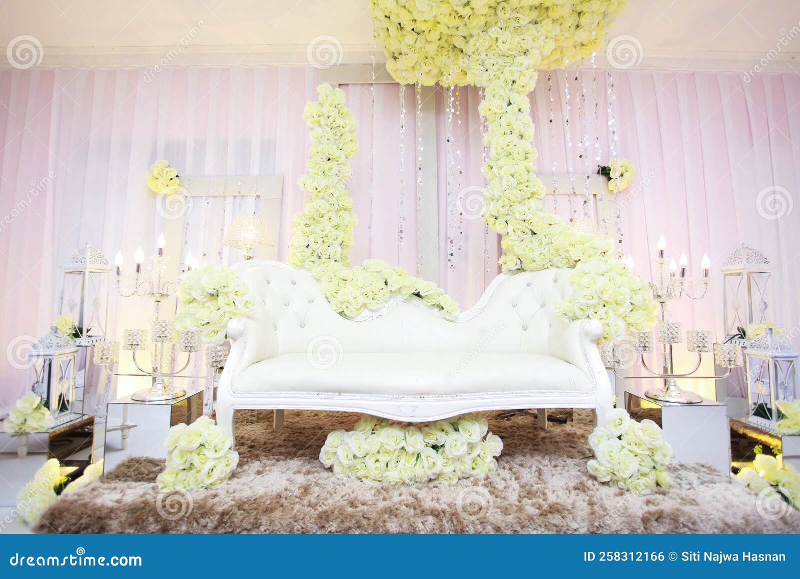 Wedding Setup for Wedding Reception. Stock Photo - Image of lawn, chair ...