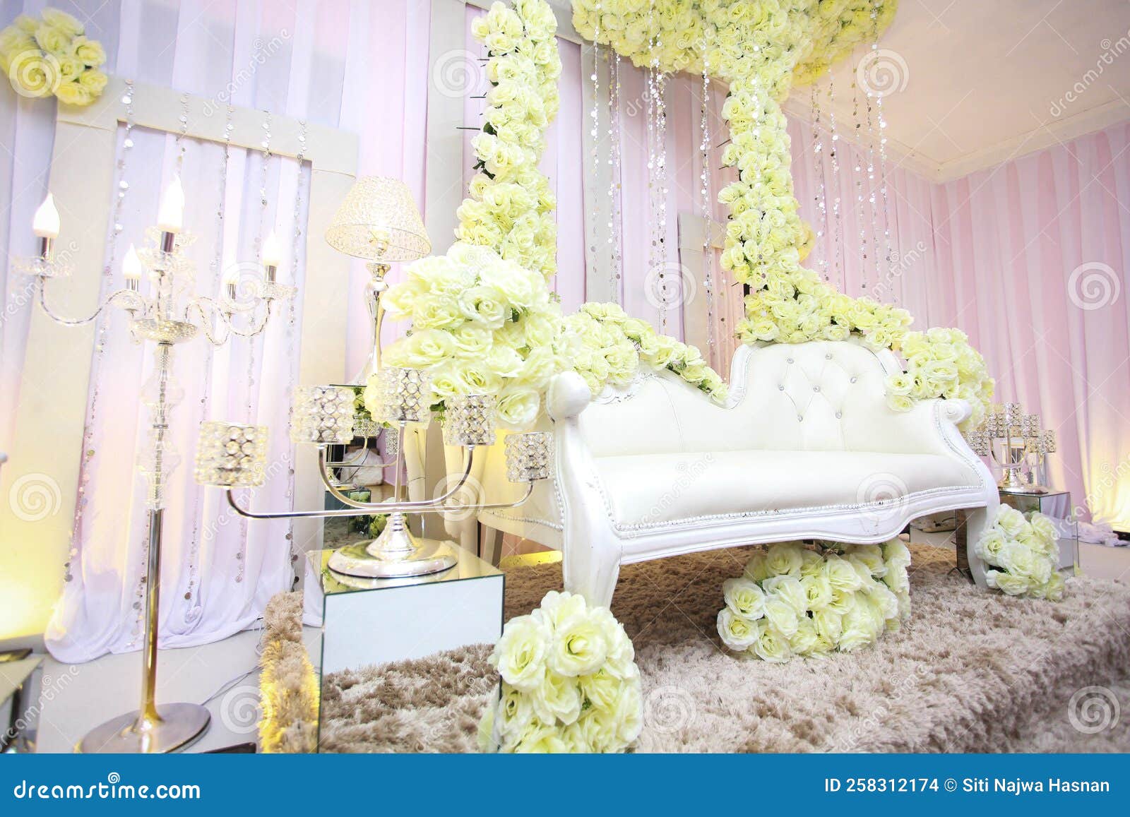 Wedding Setup for Wedding Reception. Stock Photo - Image of marriage ...