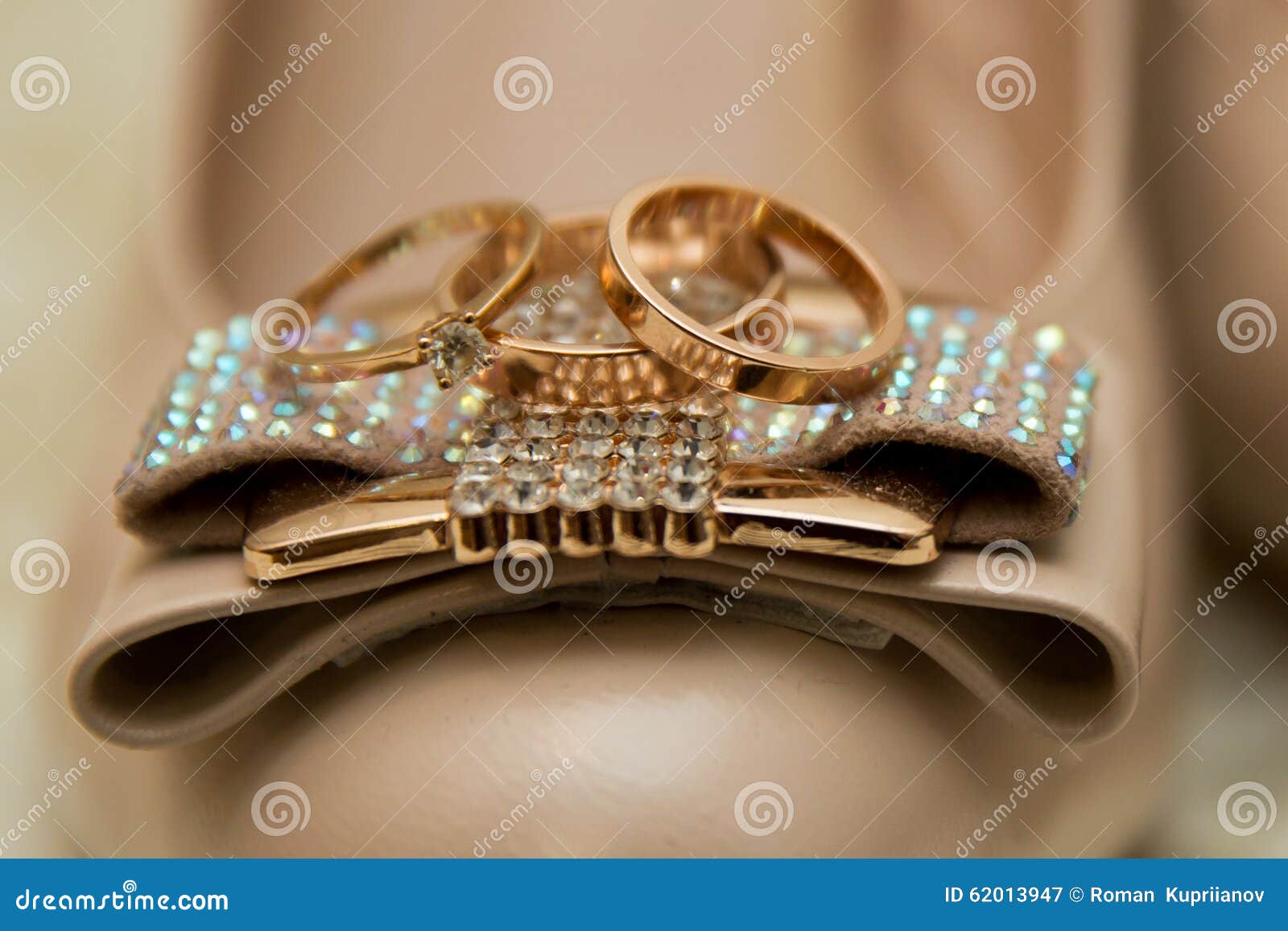 Wedding Shoes with Wedding Rings Stock Image - Image of beauty ...