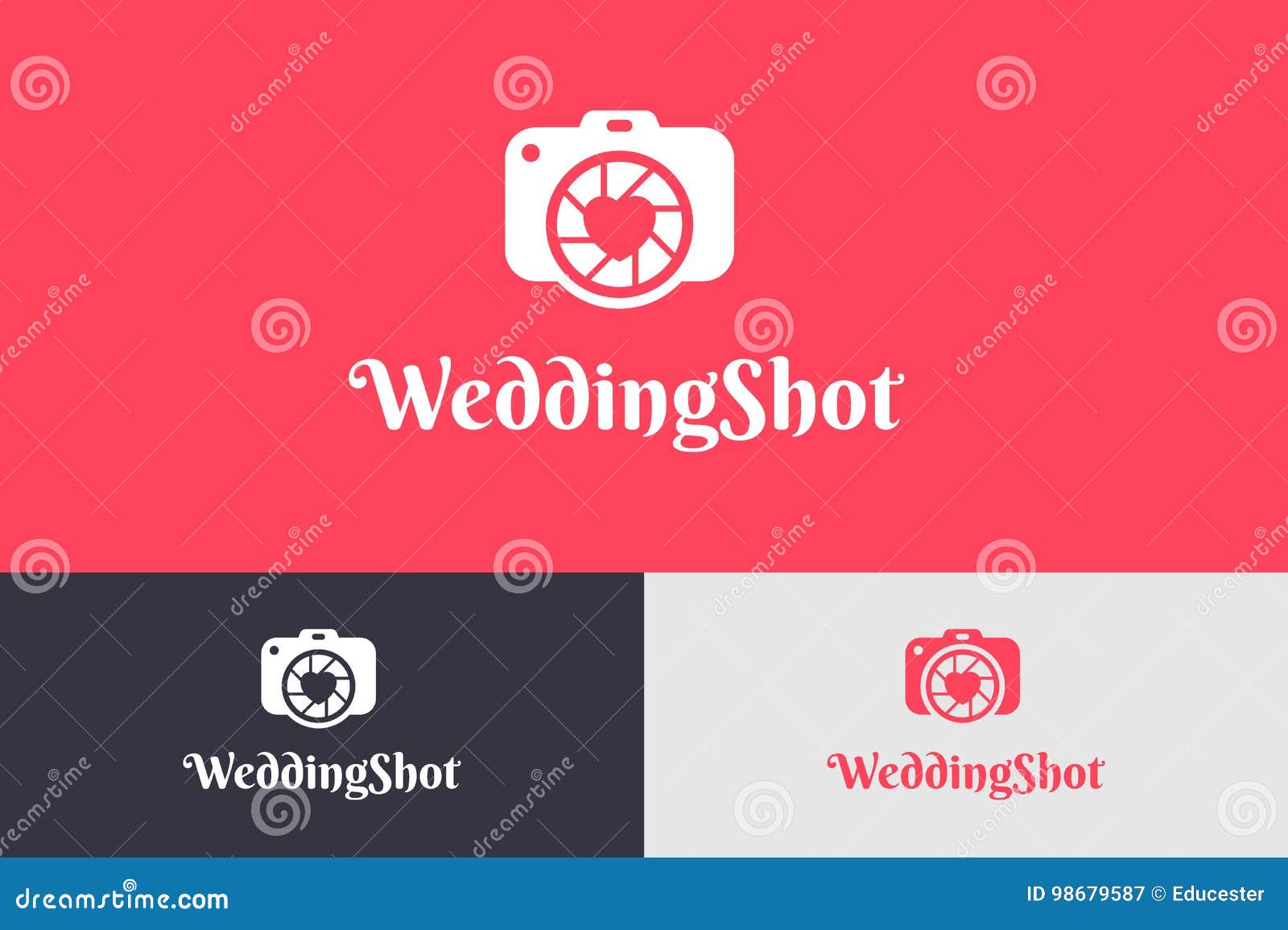 Wedding Shoot with Camera Logo Illustration Stock Illustration ...