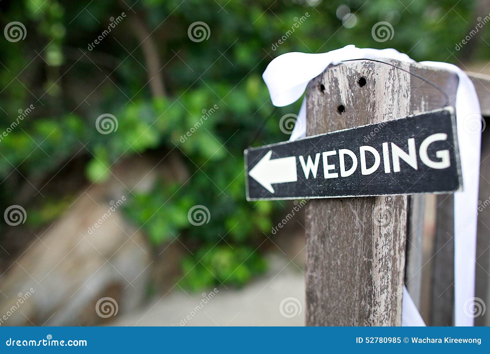 Wedding sign stock image. Image of green, background - 52780985