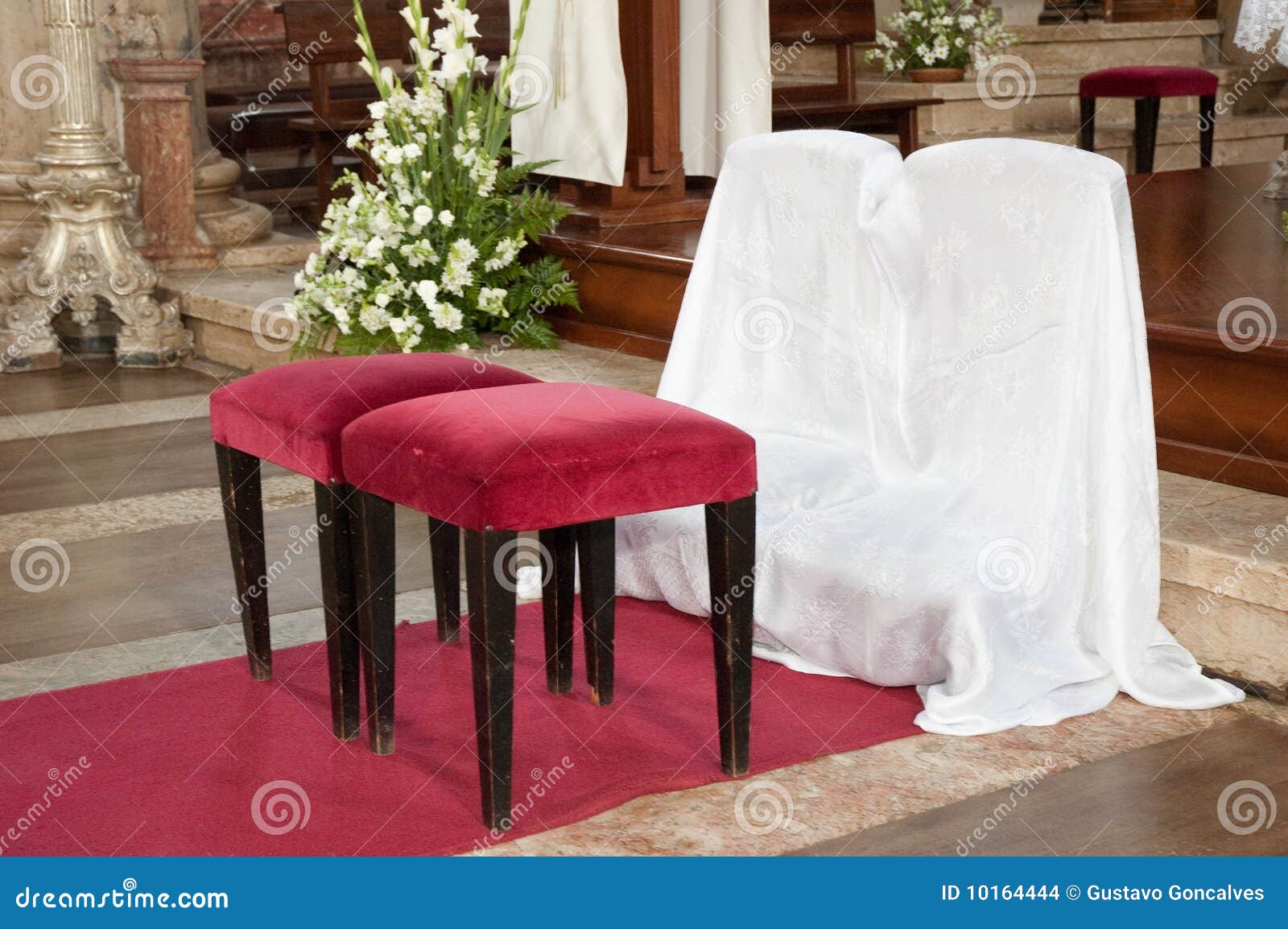 Wedding stool church stock photo. Image of altar, ceremony - 10164444