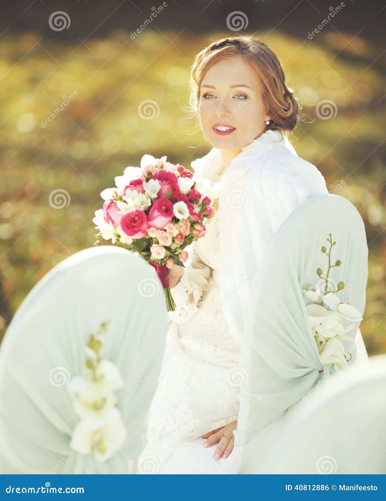 Wedding Sunny Picture of Happy Bride Stock Photo - Image of newlywed ...