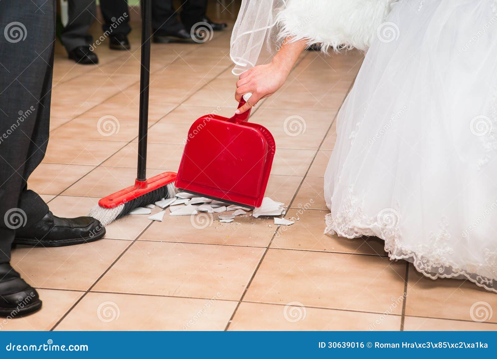 Wedding sweep up stock photo. Image of groom, pieces - 30639016