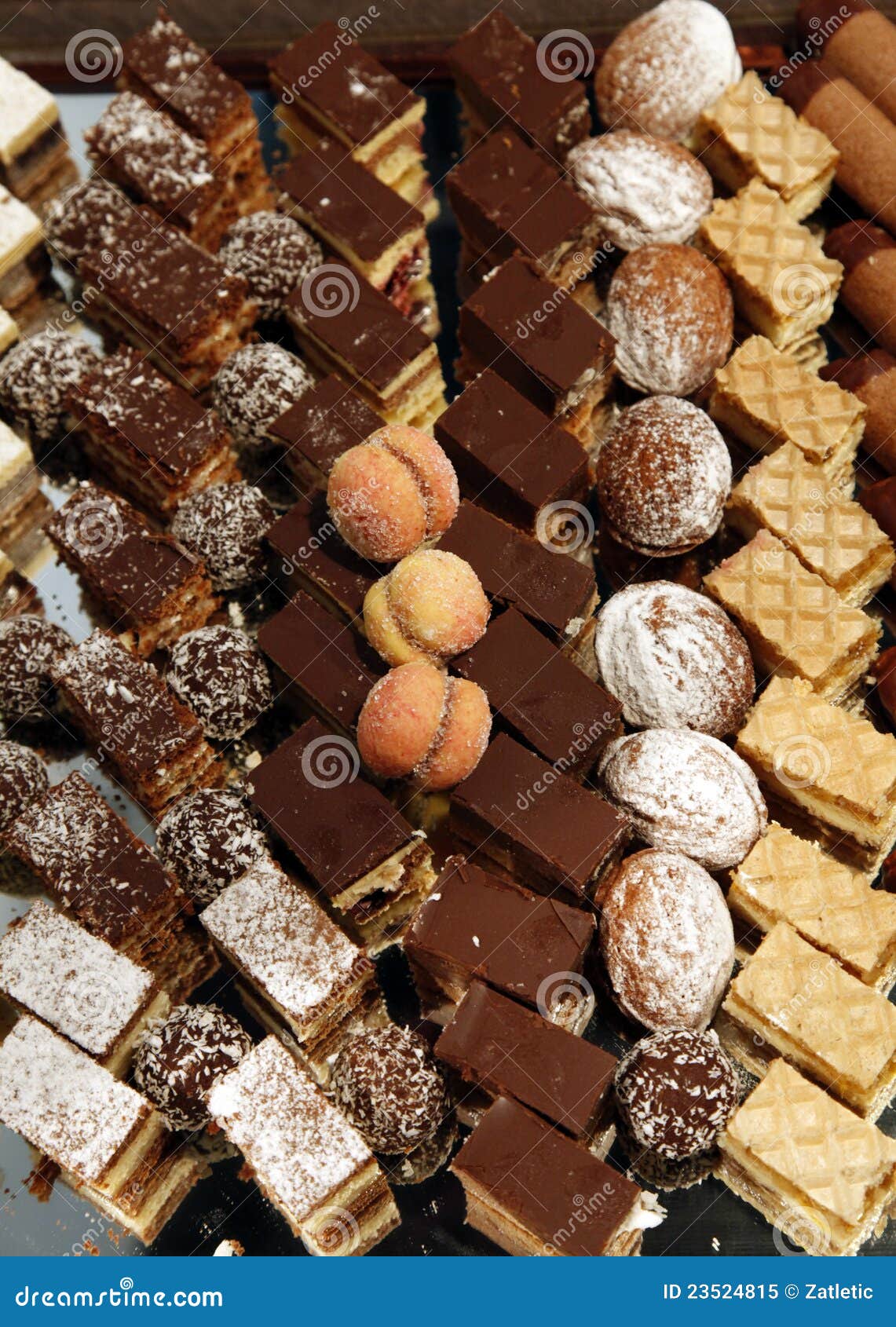 Wedding sweets stock image. Image of cream, food, arrangement - 23524815