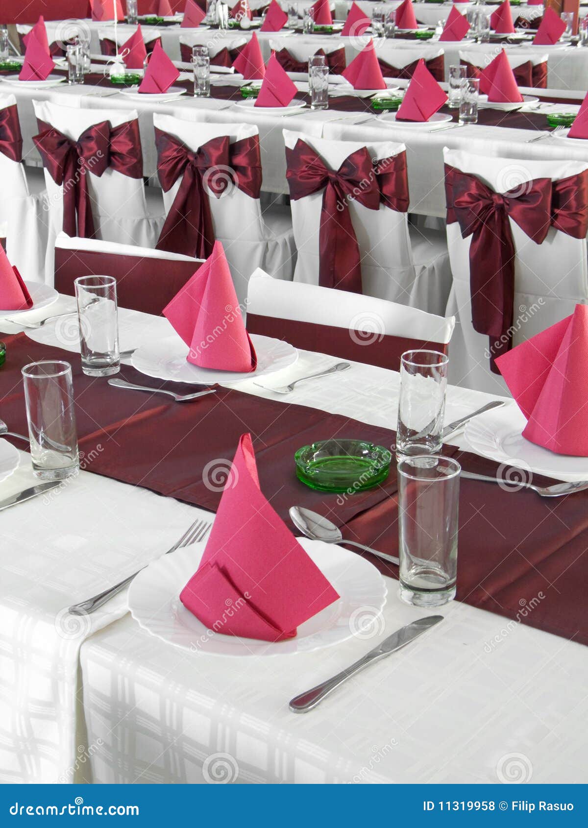 Wedding table stock photo. Image of ceremony, glass, arrangement - 11319958
