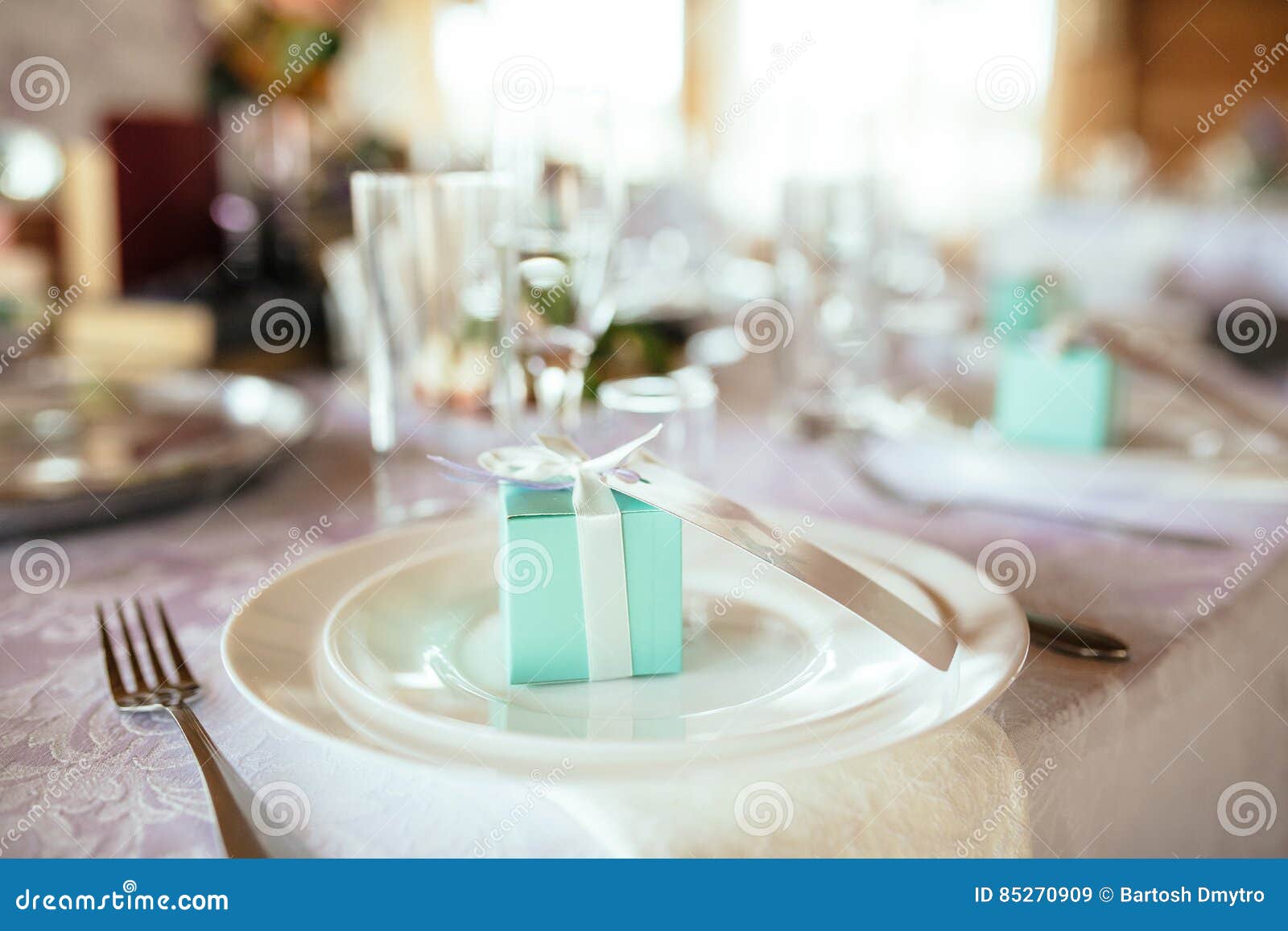 Wedding Table Appointments with Beautiful Decor Stock Image - Image of ...