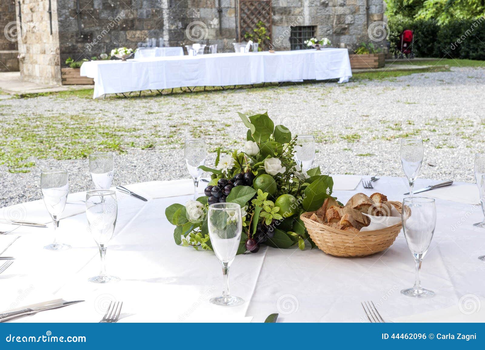 Wedding Table in the Castle Stock Photo - Image of outdoor, chairs ...