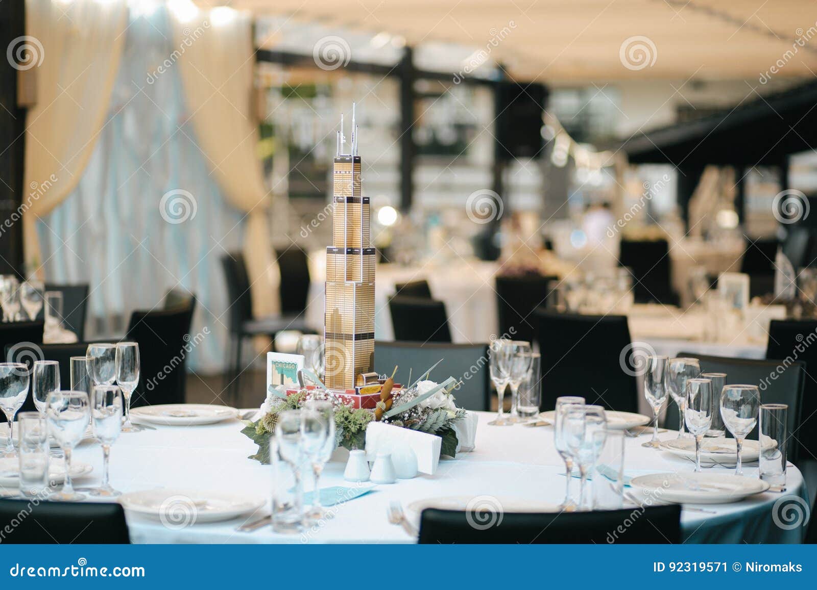 Wedding Table Decoration Elements for a Lovely Banquet Stock Image ...