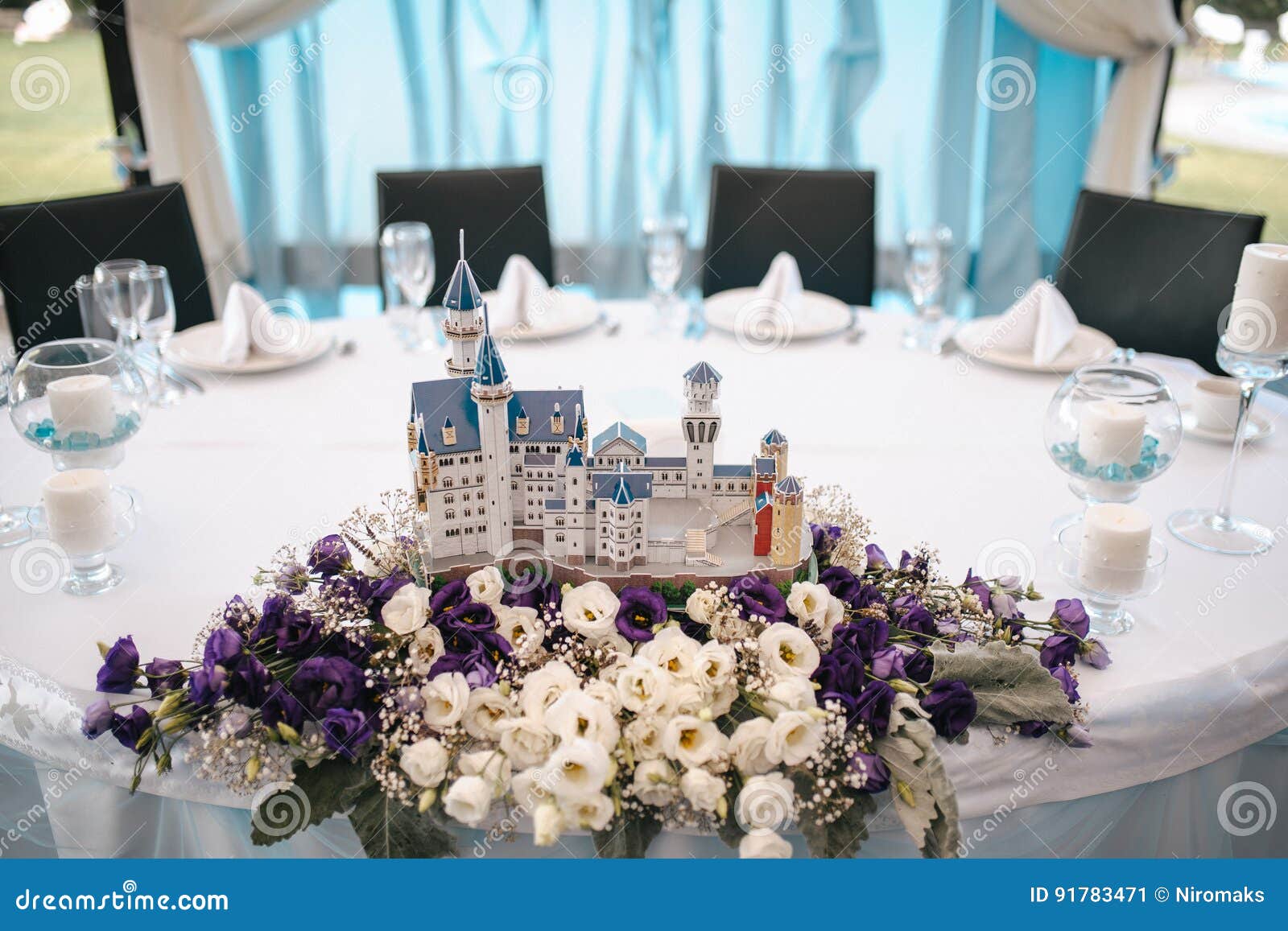 Wedding Table Decoration Elements for a Nice Banquet Stock Image ...