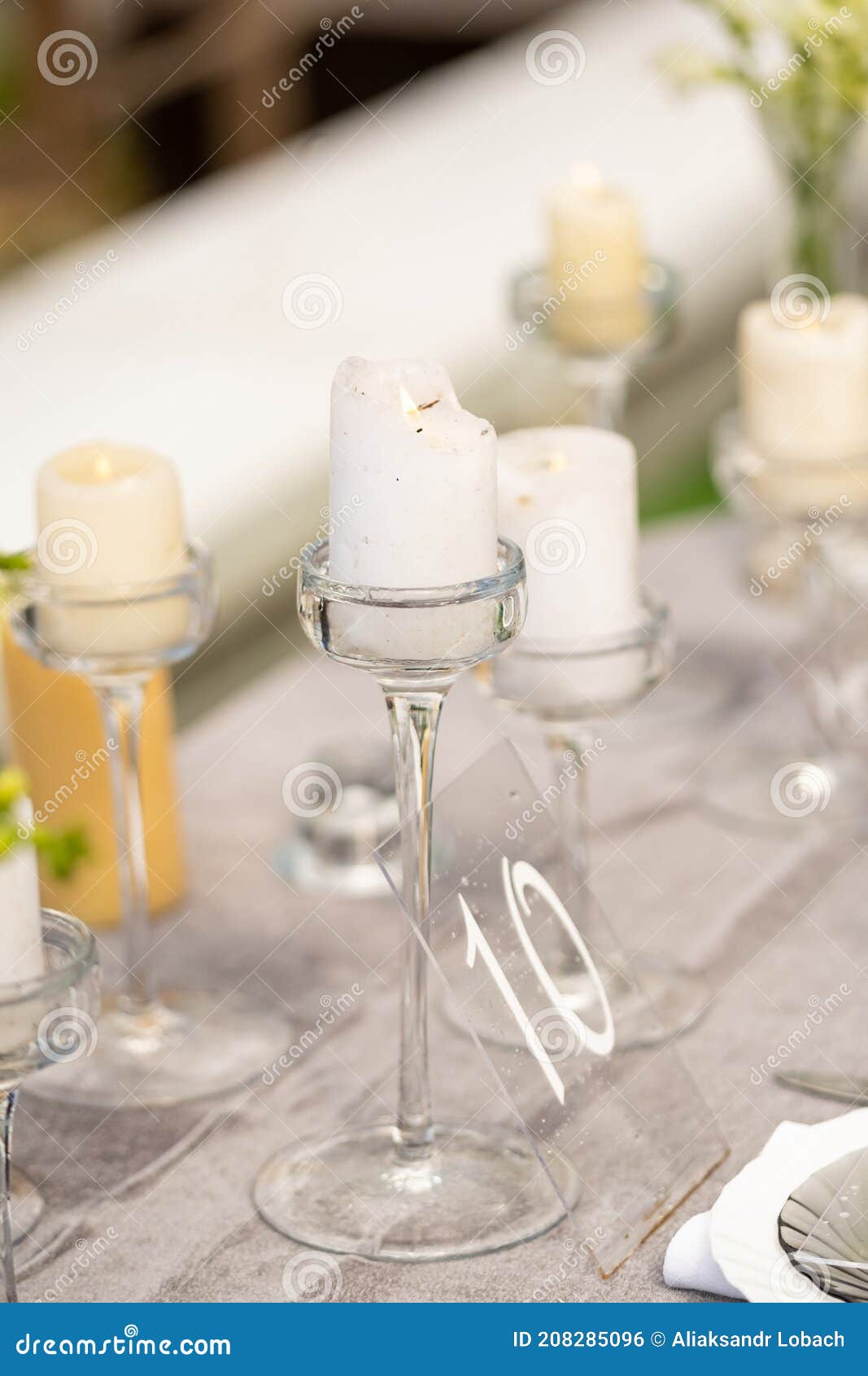 Wedding Table Decoration with Flowers on the Table in the Castle, Table ...