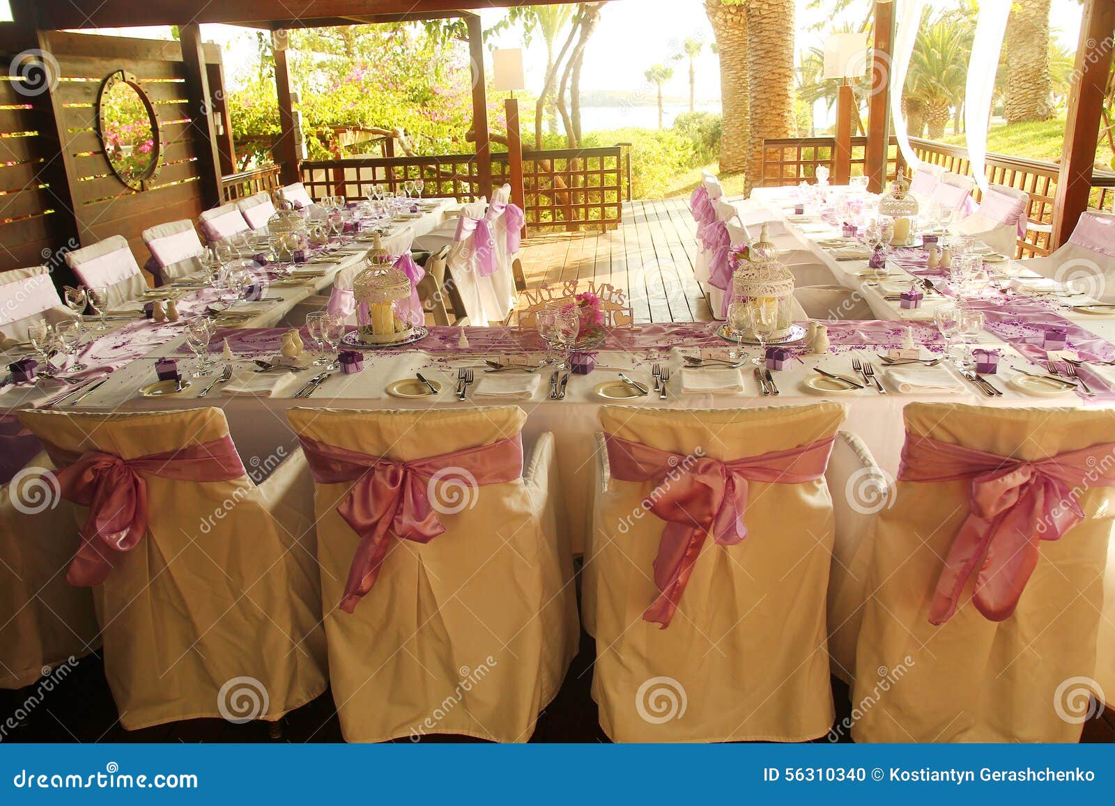 Wedding Table Decorations Celebrations Stock Photo - Image of ornate ...