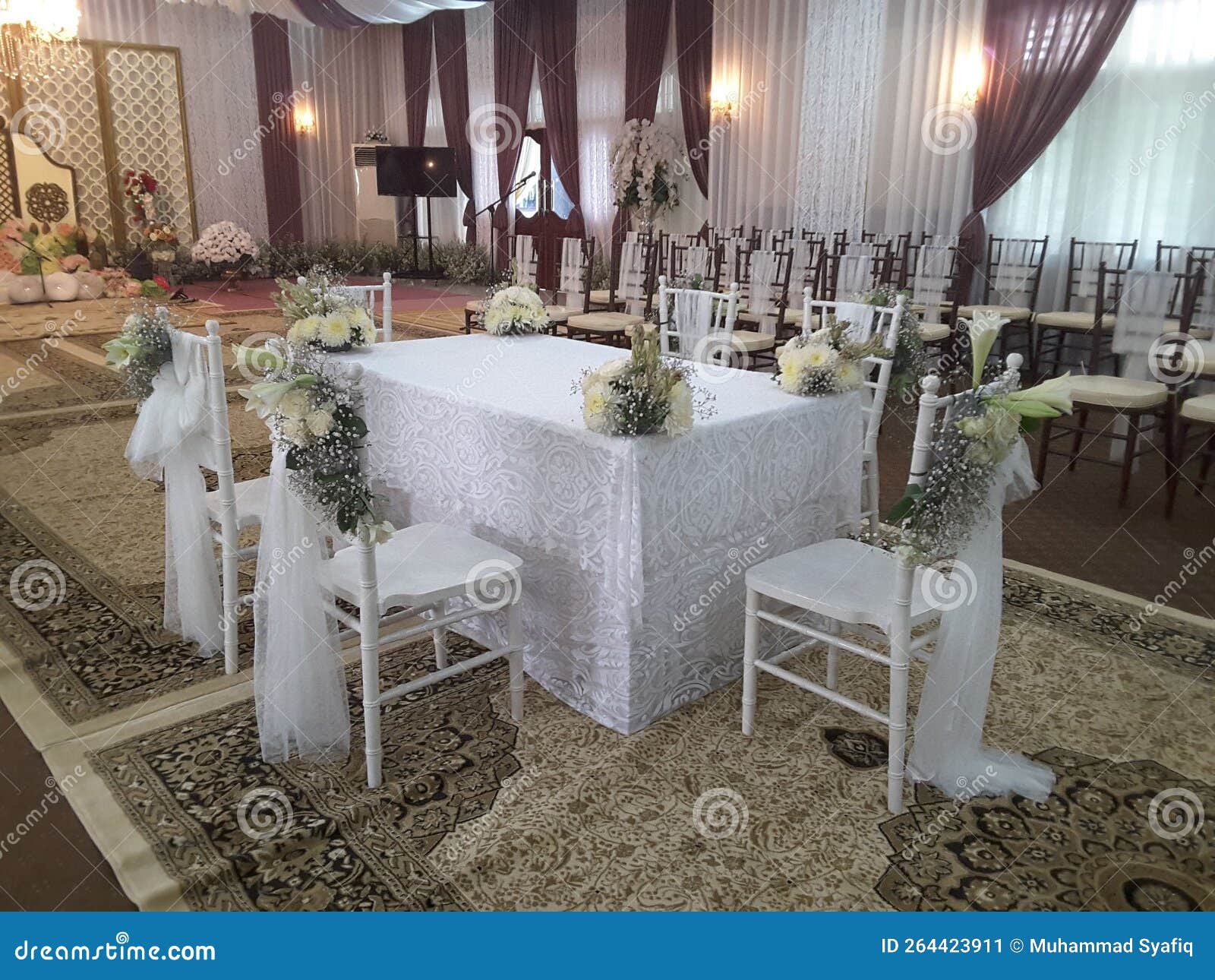 Wedding Table stock image. Image of ritual, table, flower - 264423911