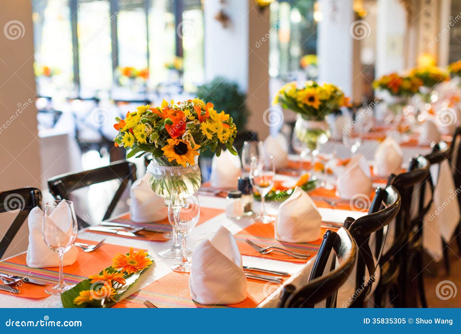 Wedding table stock image. Image of colourful, event - 35835305