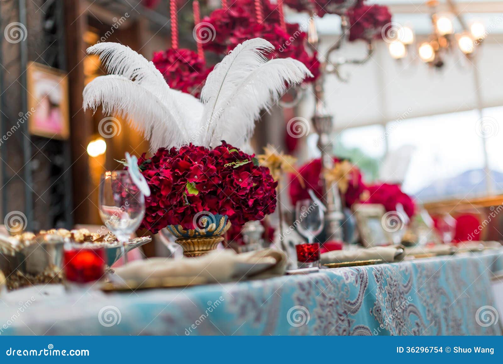 Wedding table stock photo. Image of elegance, decoration - 36296754